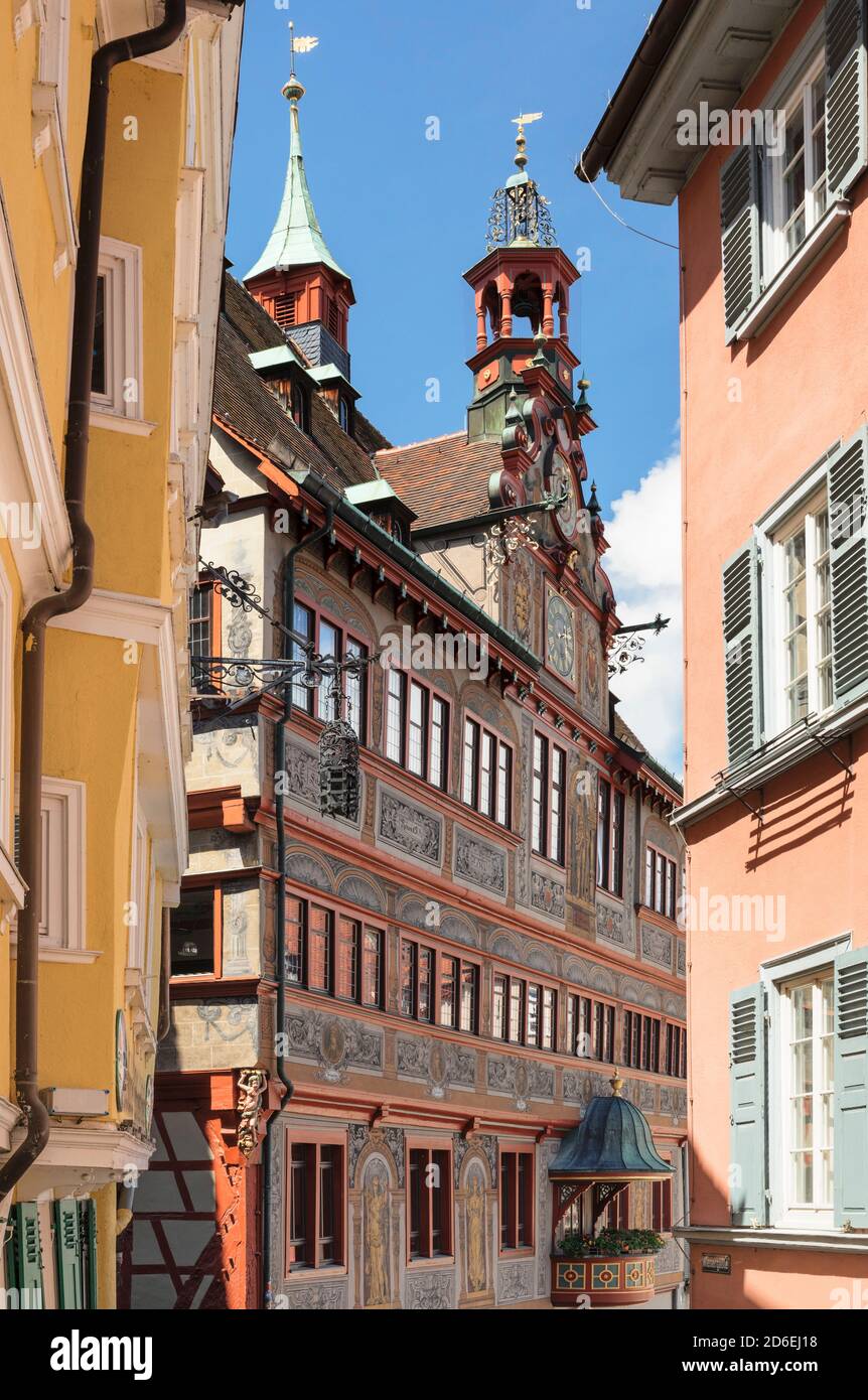 Rathaus am Marktplatz, Tuebingen, Baden-Wuerttemberg, Germany Stock ...
