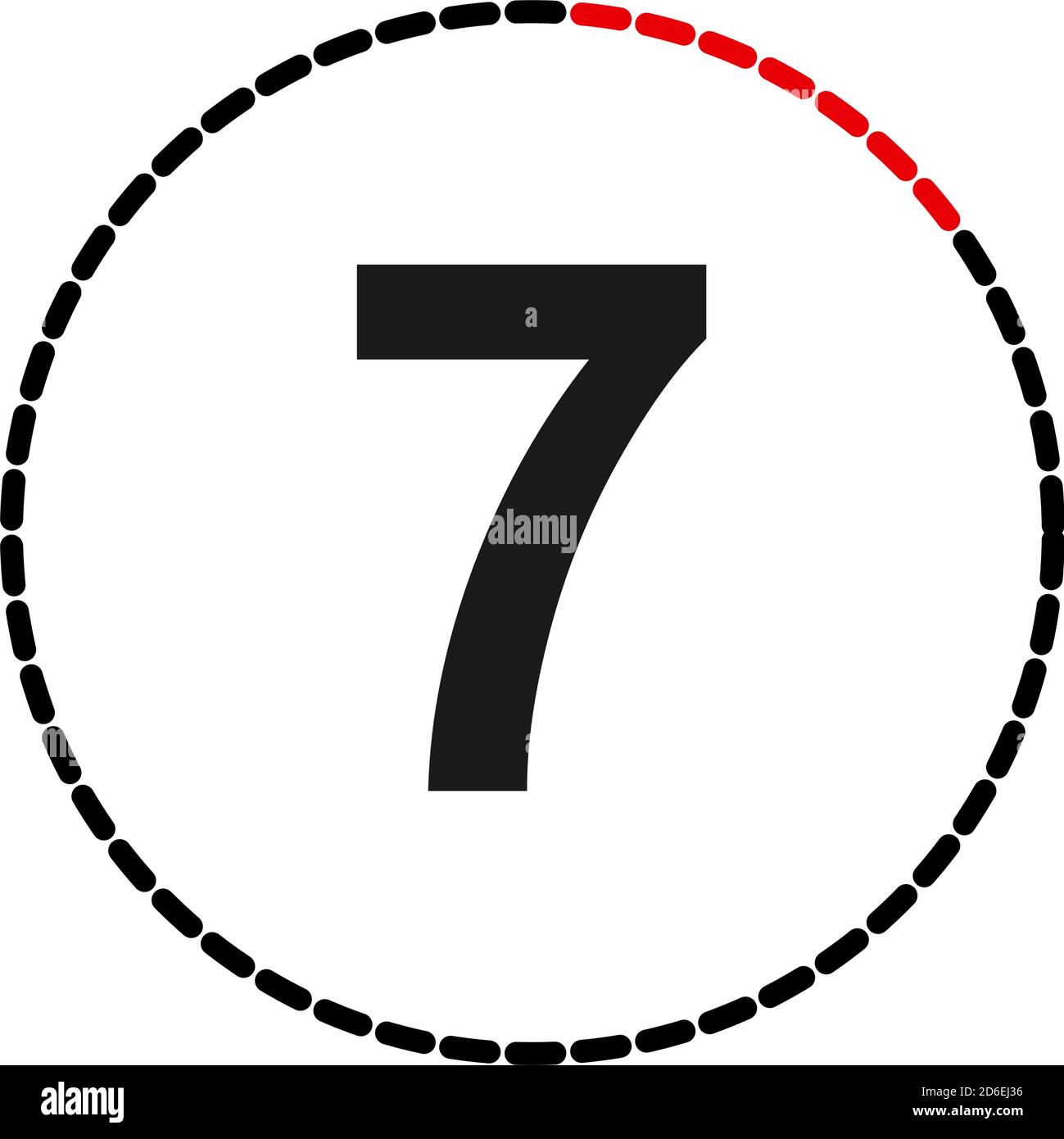 Numbers, numerals dial illustration. Time, duration and schedule ...