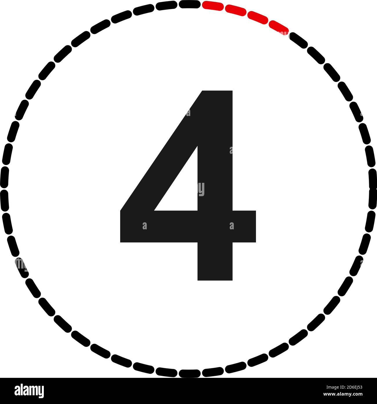 Numbers, numerals dial illustration. Time, duration and schedule ...
