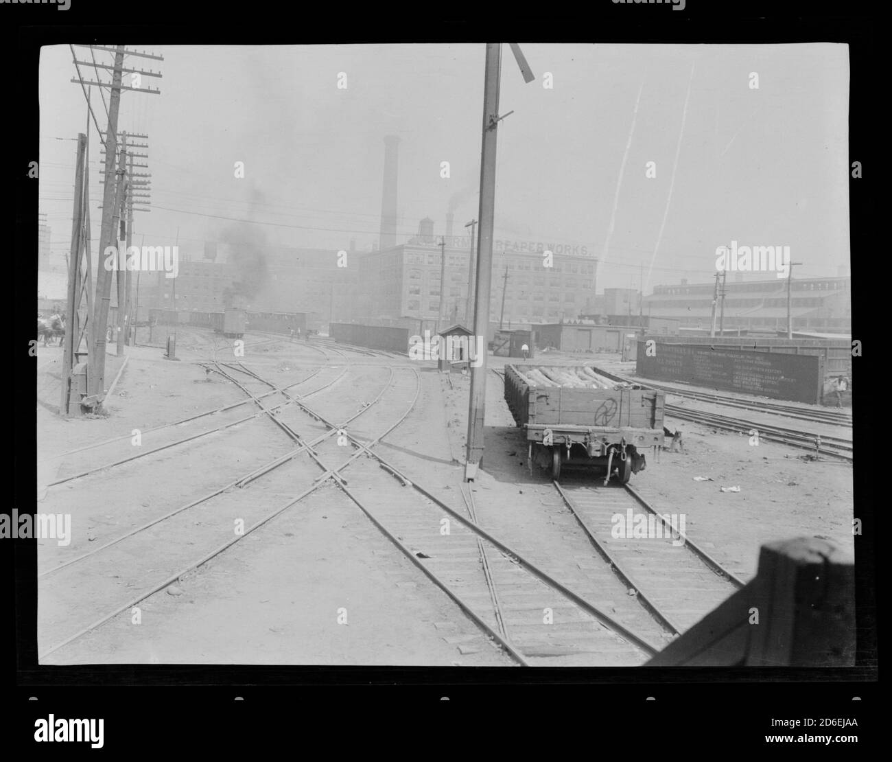 McCormick Reaper Works factory located on Western Avenue, Chicago ...