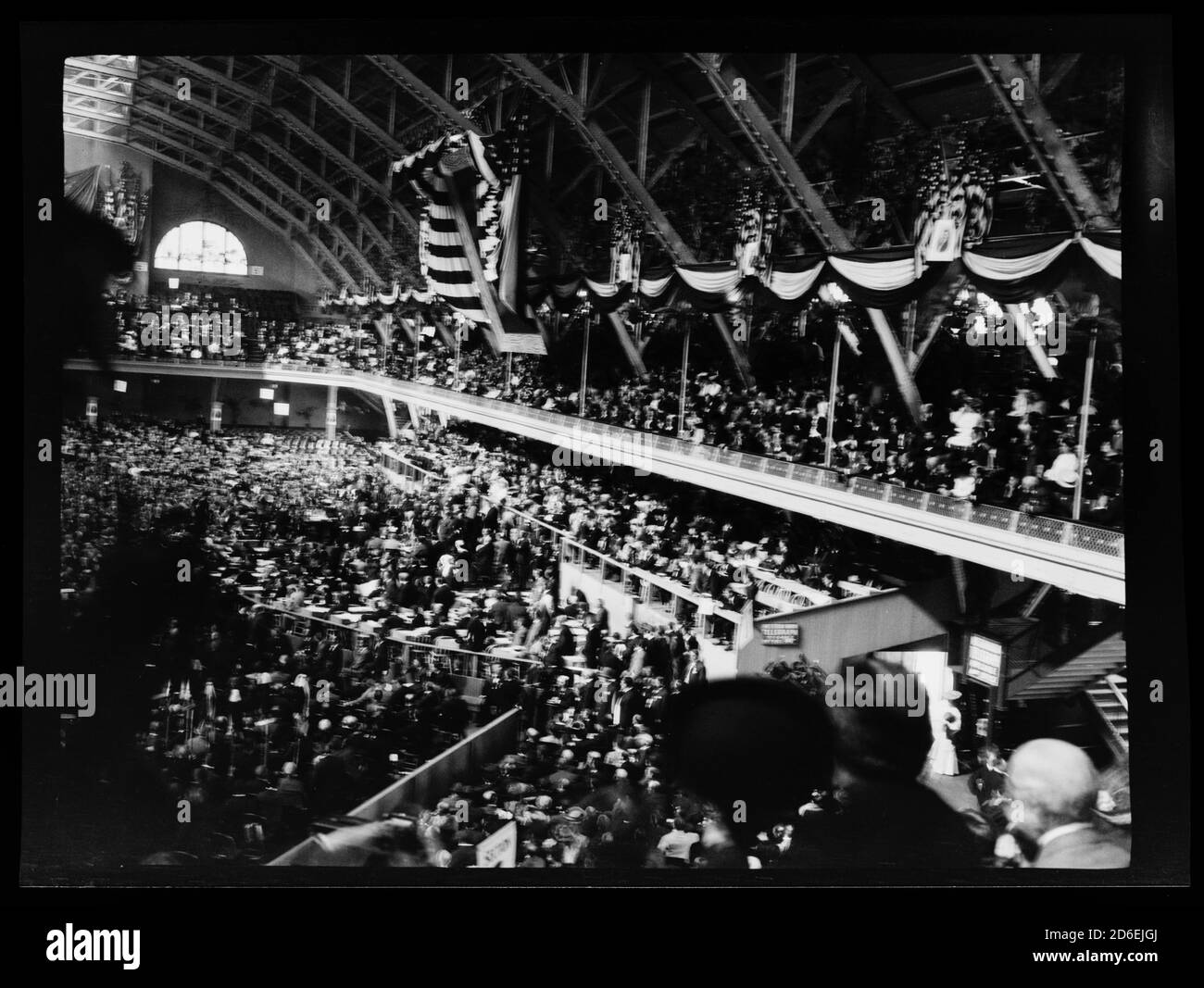 Interior view of the Chicago Coliseum during the Republican National ...