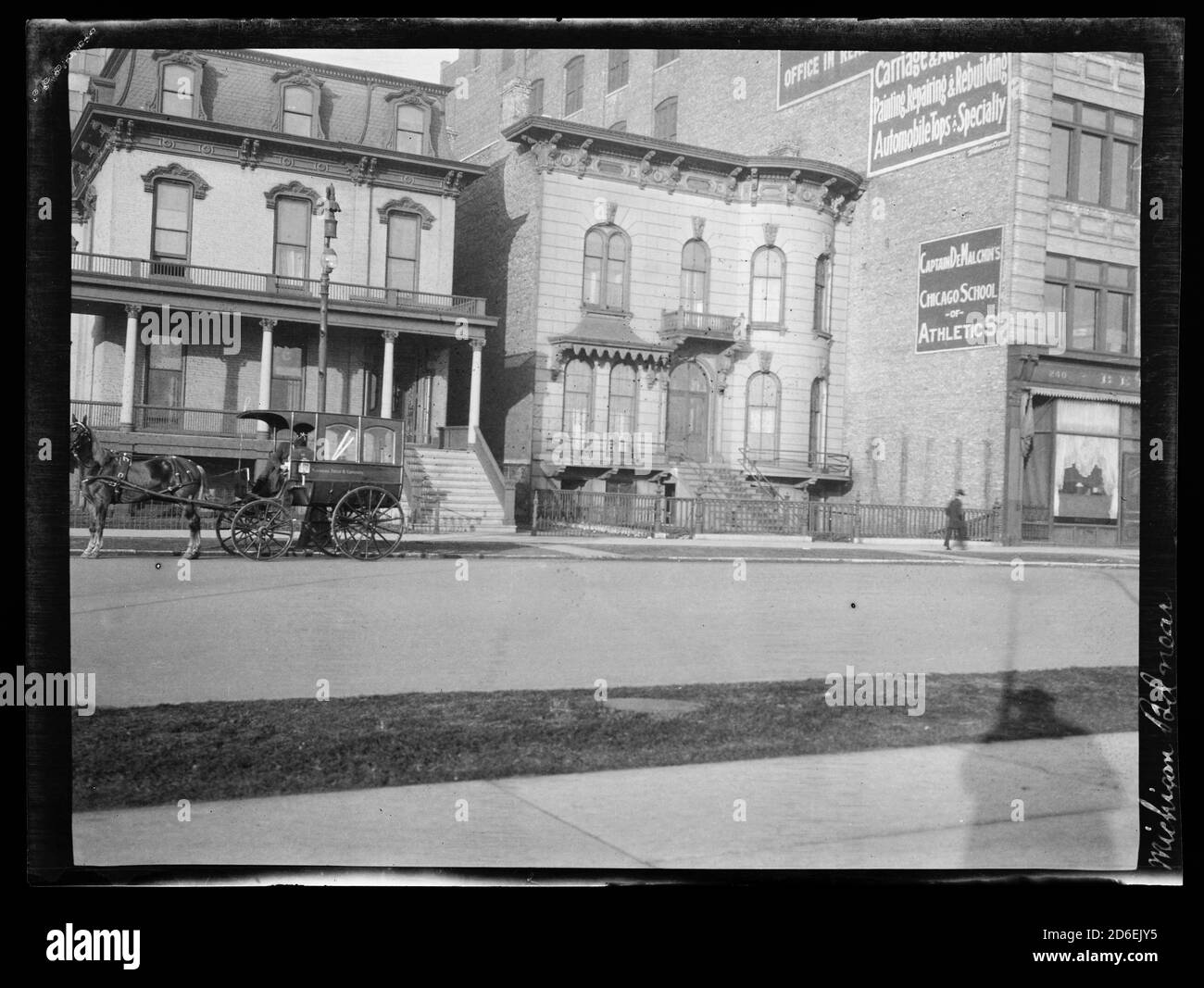 Residences of George Gage and Jerome Beecher, Michigan Avenue between ...