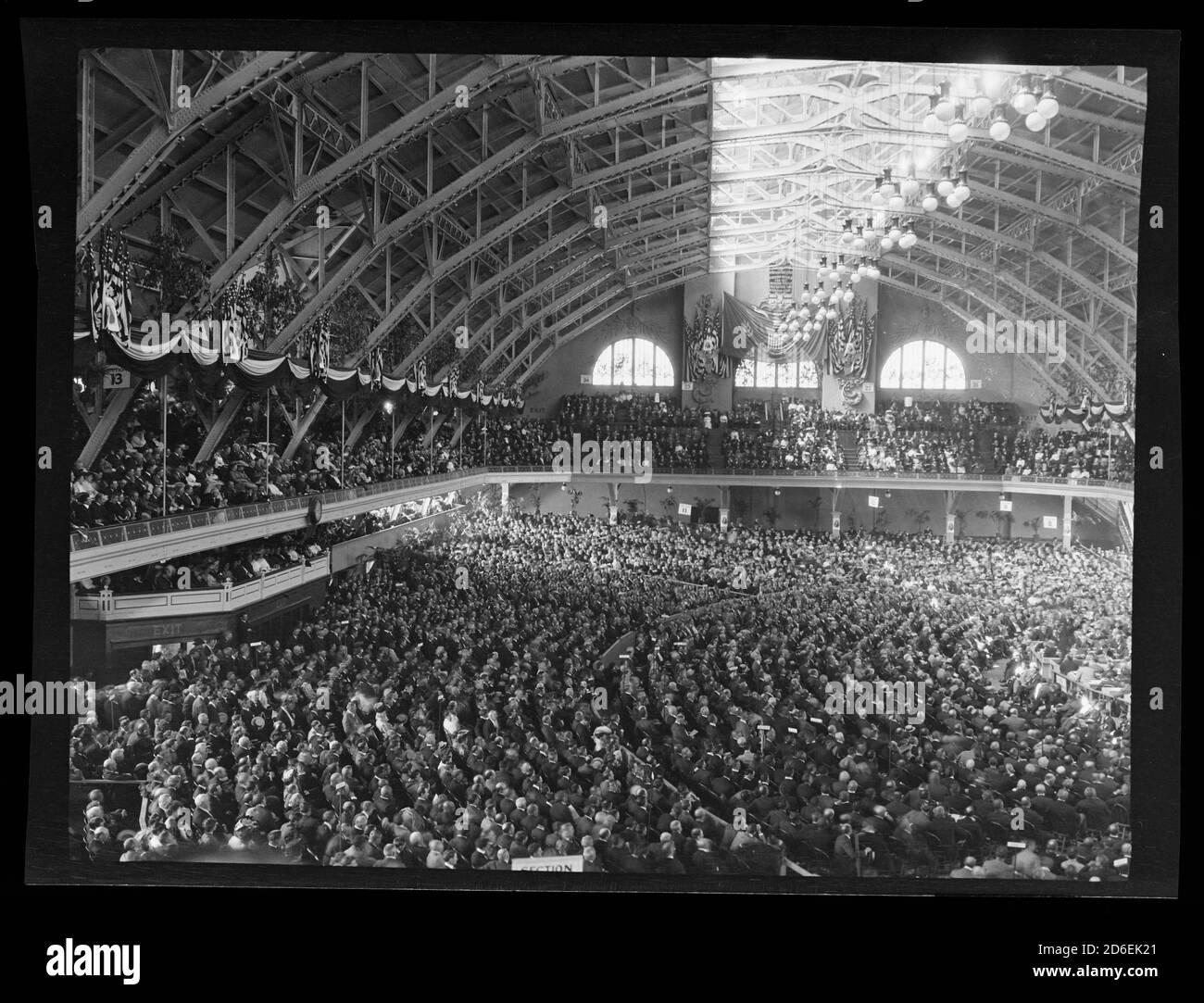 Convention floorscene at the 1904 Republican National Convention, the ...