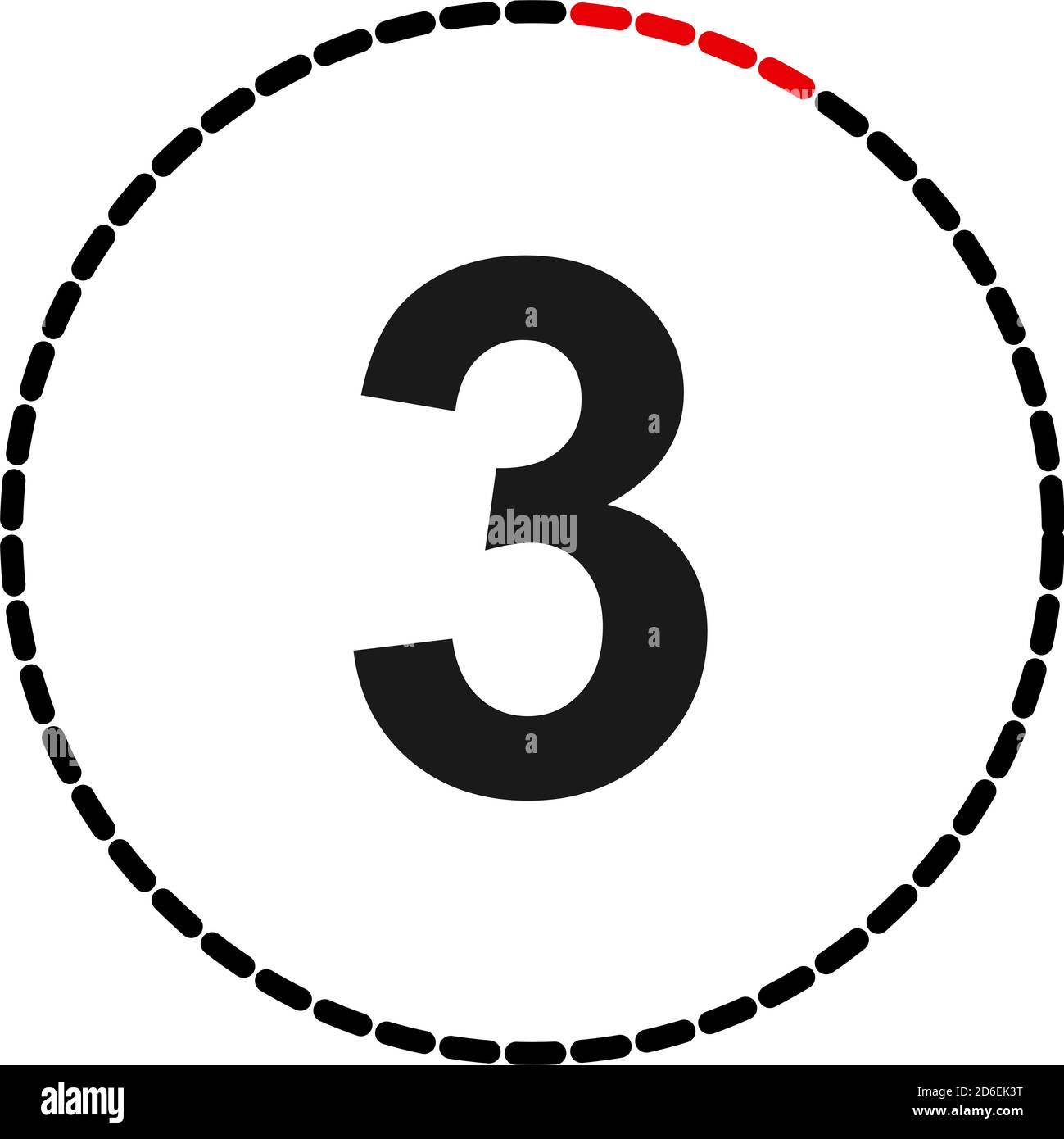 Numbers, numerals dial illustration. Time, duration and schedule ...