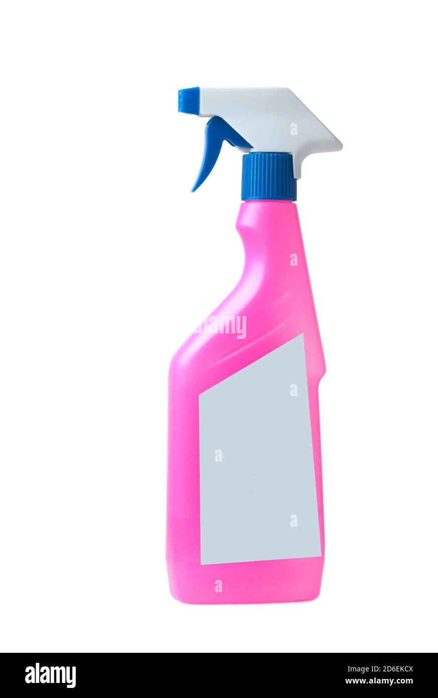 Bottle of cleaning spray isolated on white Stock Photo - Alamy