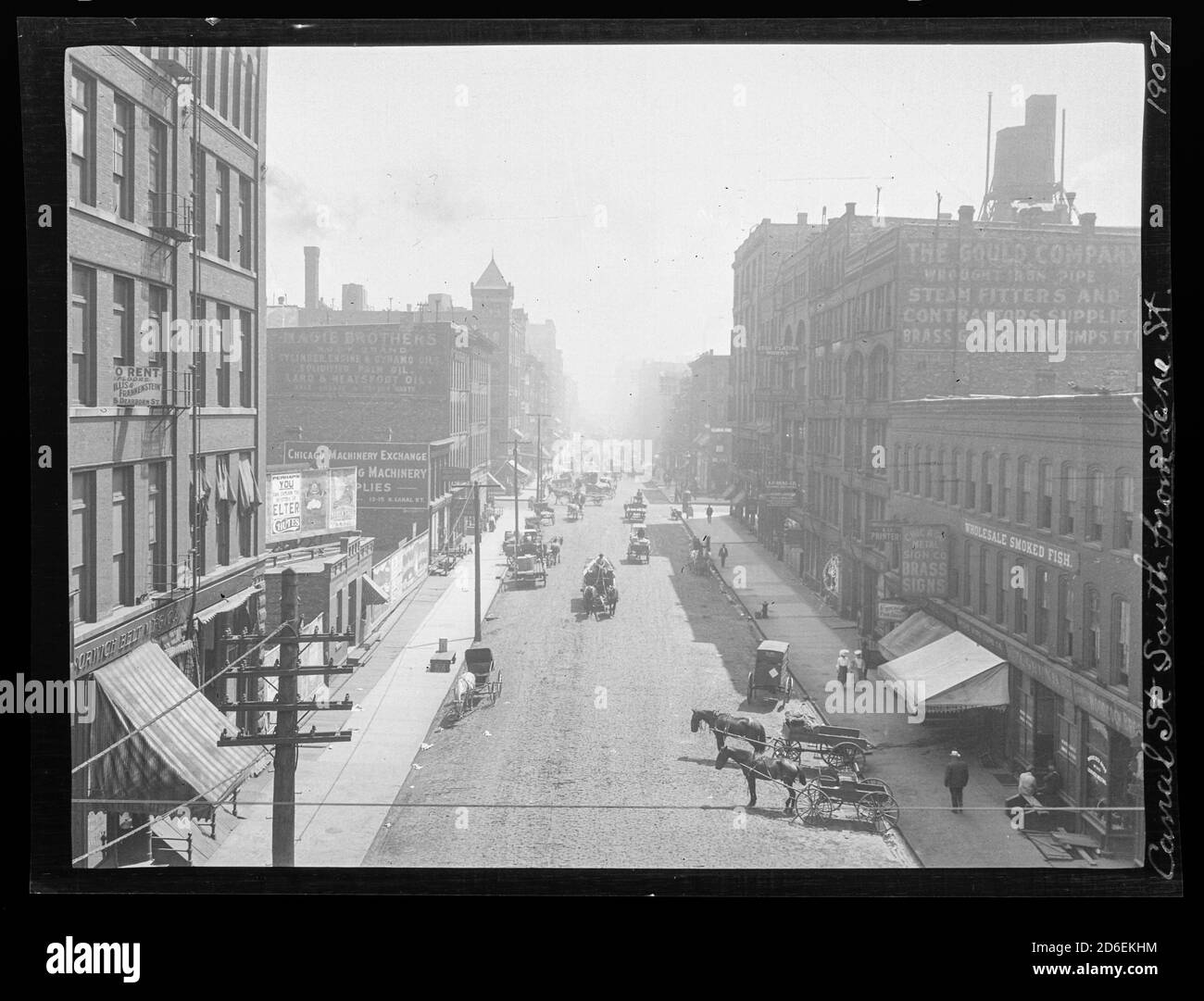 Canal Street, south from Lake Street, Chicago, Illinois, 1907 Stock ...