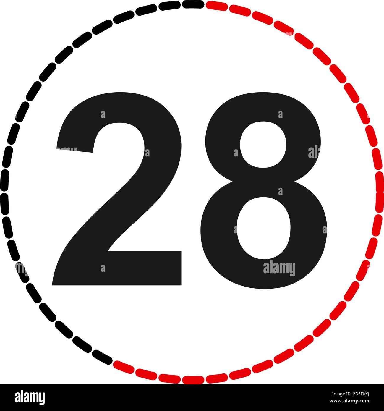 Numbers, numerals dial illustration. Time, duration and schedule ...