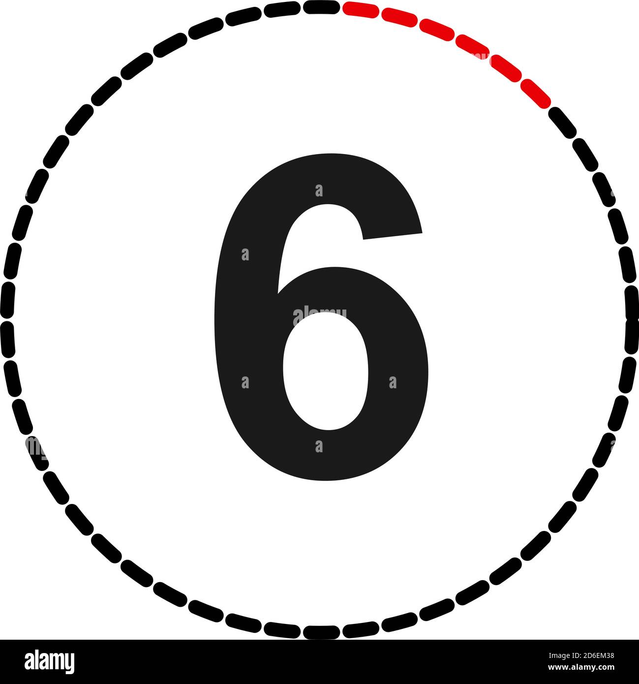 Numbers, numerals dial illustration. Time, duration and schedule ...