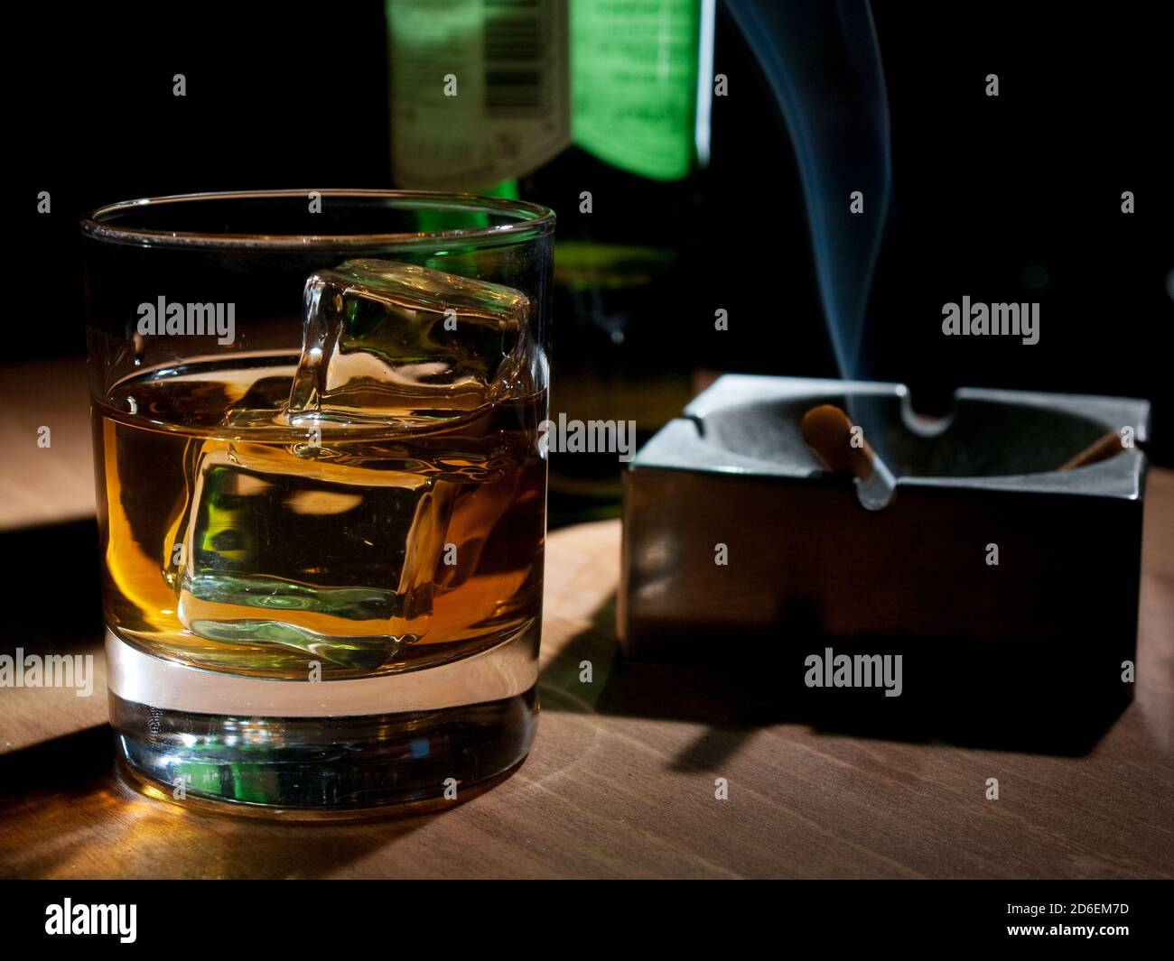 smoking and drinking, whiskey and cigarettes Stock Photo - Alamy