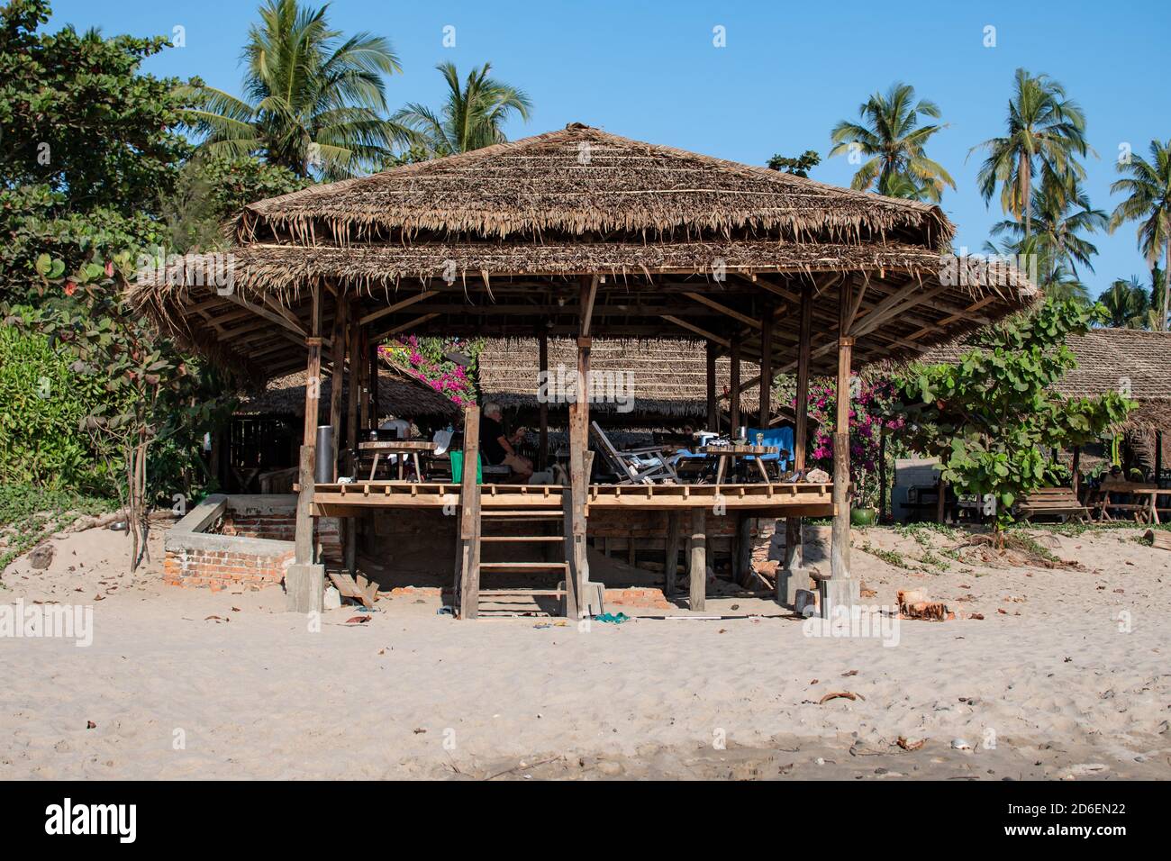 Irrawaddy, Myanmar - December 26, 2019: View over people visit D&W ...