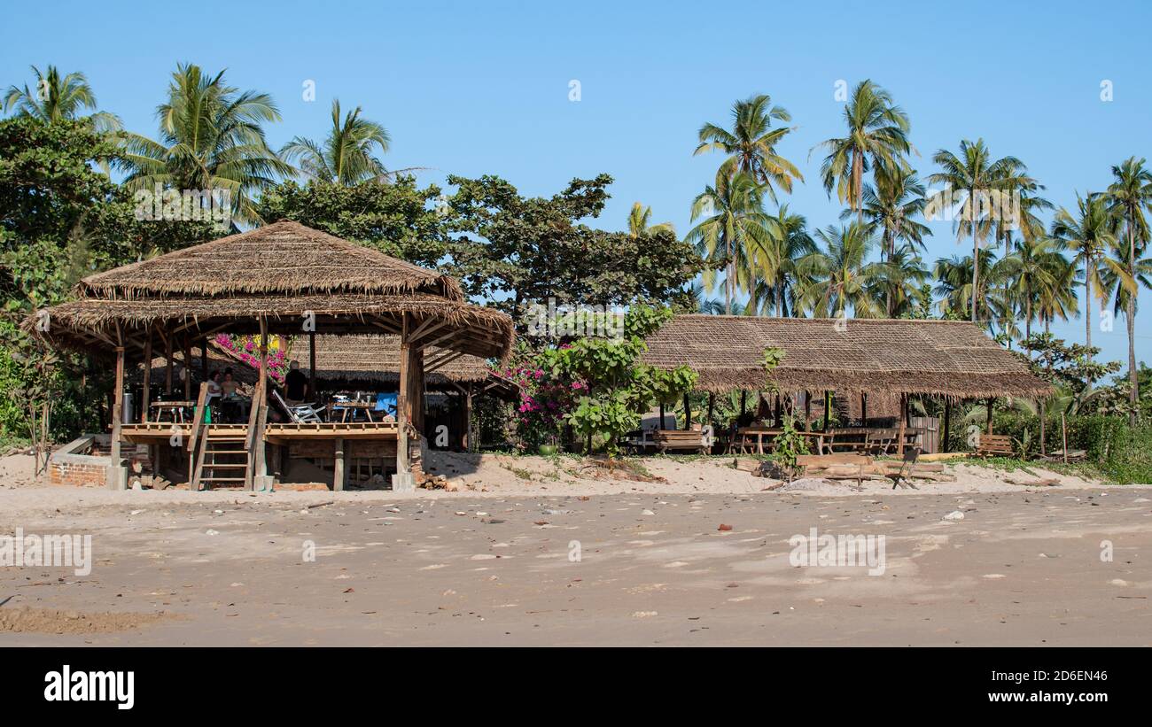 Irrawaddy, Myanmar - December 26, 2019: View over people visit D&W ...