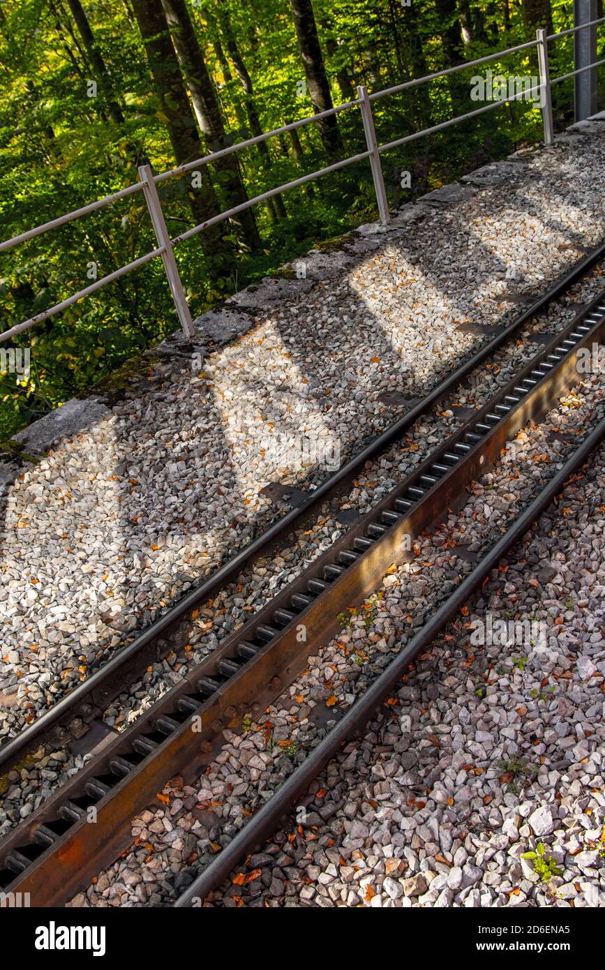Jungfraubahn cog railway in swiss alps hi-res stock photography and ...