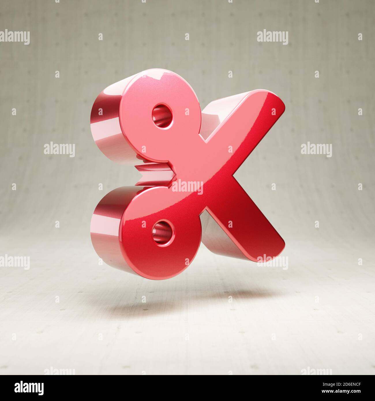 Cut icon. Gold glossy Cut symbol isolated on white concrete background ...