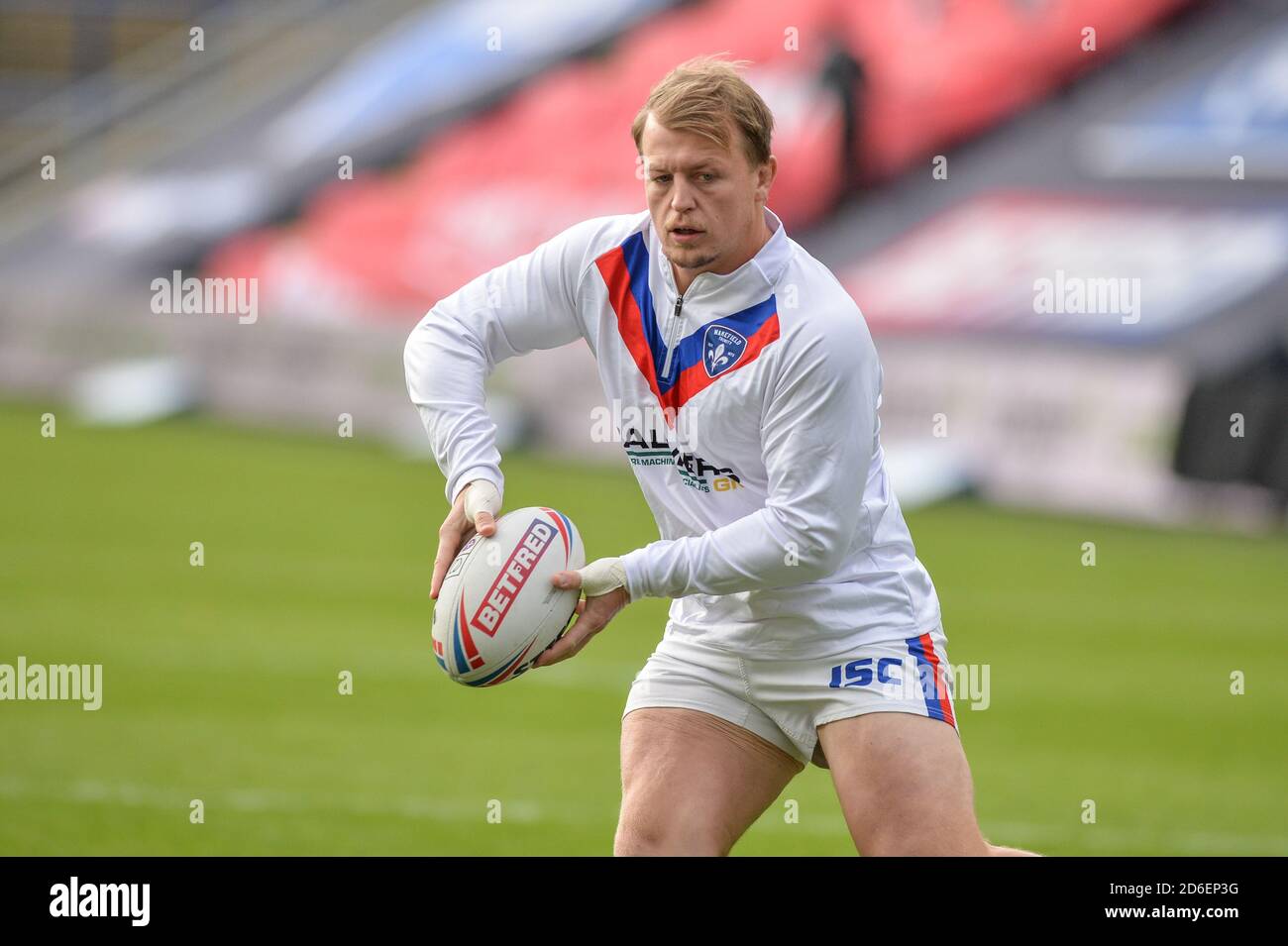 Wakefield Trinity's Eddie Battye during warm up Stock Photo - Alamy
