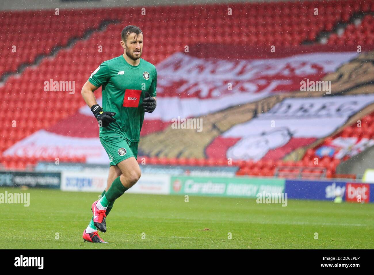 James Belshaw (1) of Harrogate Town in action during the game Stock ...