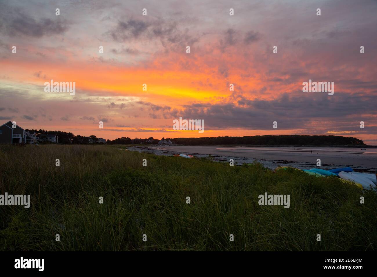 Goose rocks beach Maine sunrise Stock Photo - Alamy