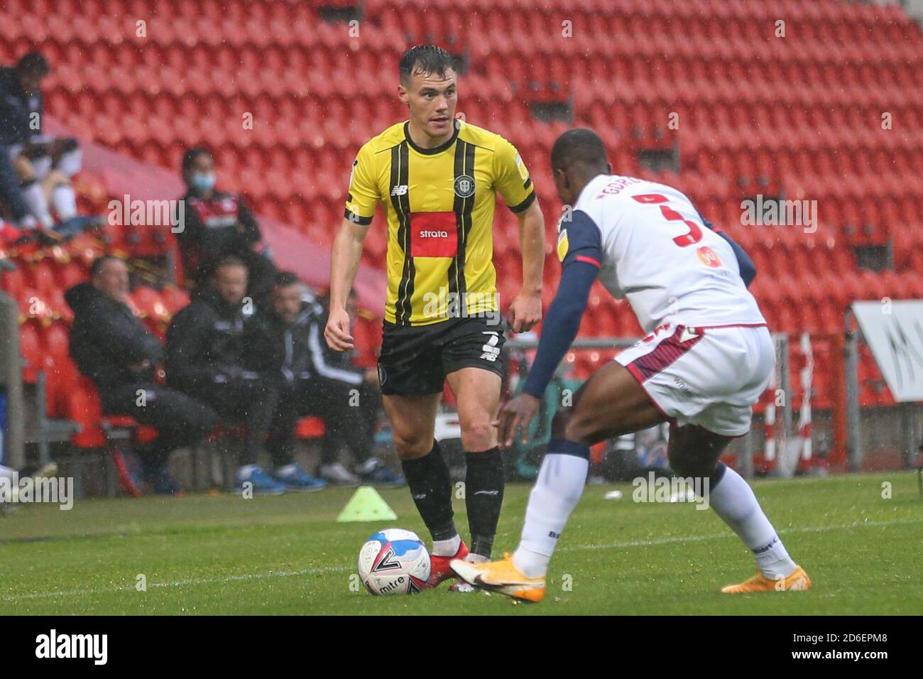Ryan Fallowfield (2) of Harrogate Town in action during the game Stock ...