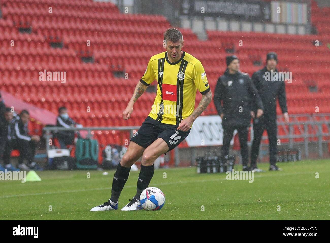 Jon Stead (16) of Harrogate Town in action during the game Stock Photo ...