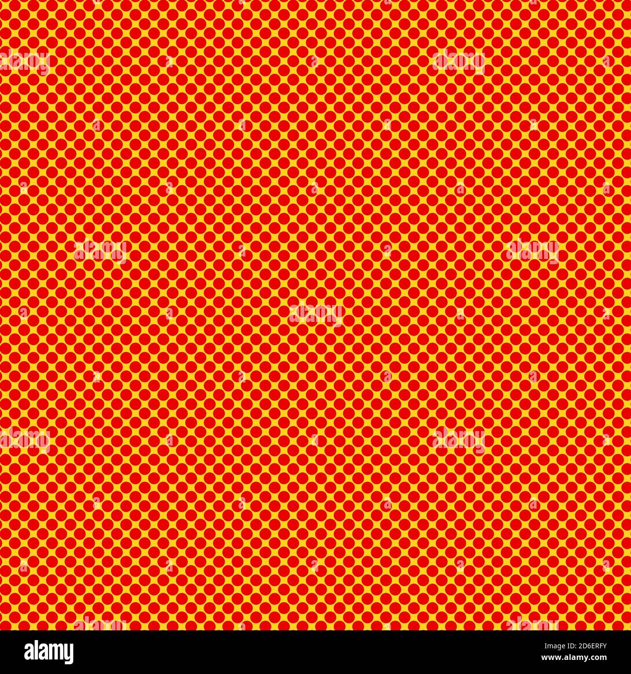 Popart, pointillist-pointillism seamless red, yellow circles, dots ...