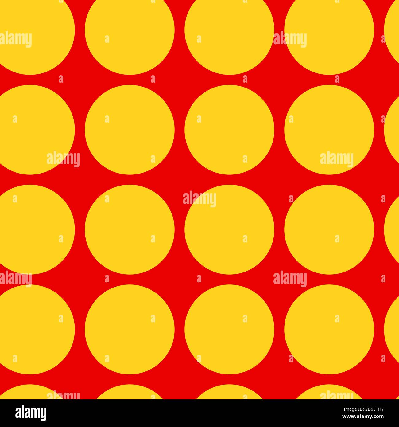 Popart, pointillist-pointillism seamless red, yellow circles, dots ...