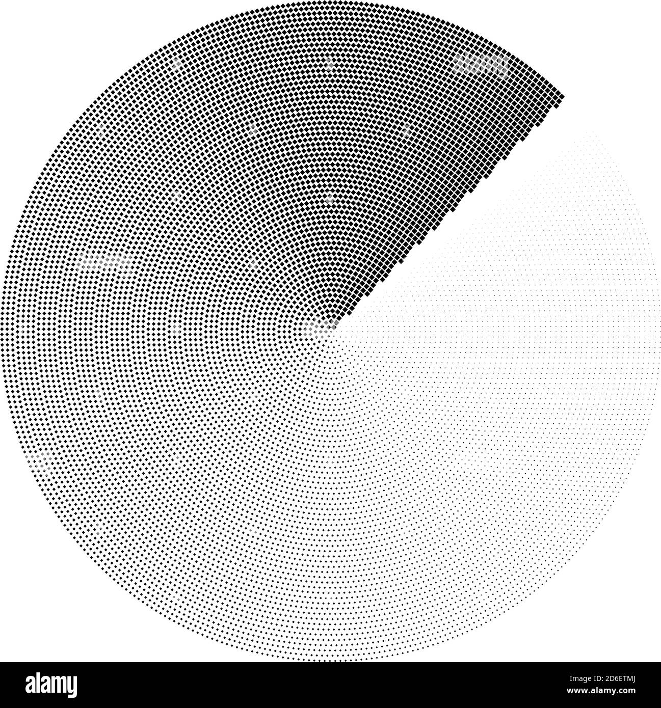 Circle halftone, screentone vector illustrations. Dots, dotted ...