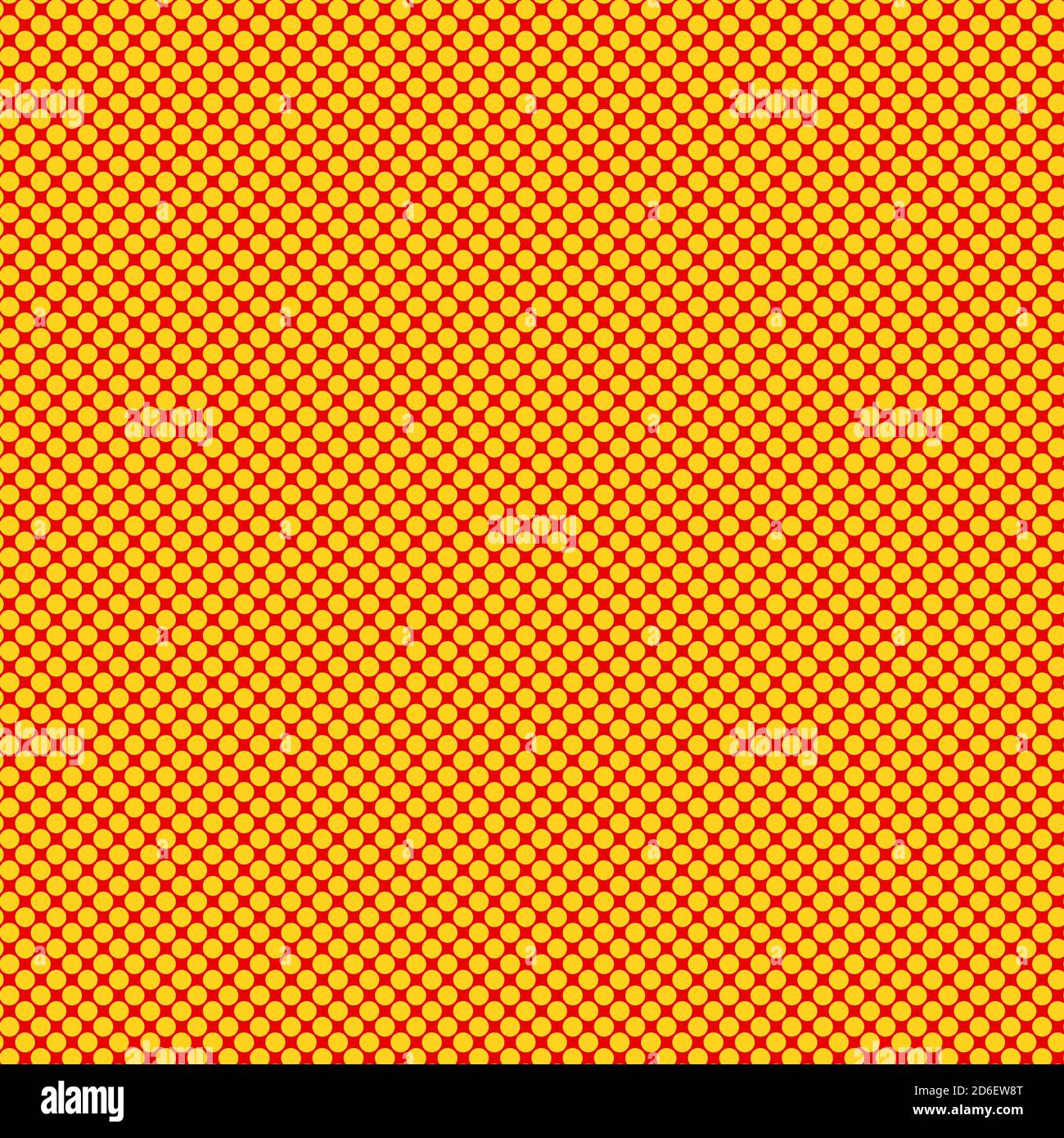 Popart, pointillist-pointillism seamless red, yellow circles, dots ...