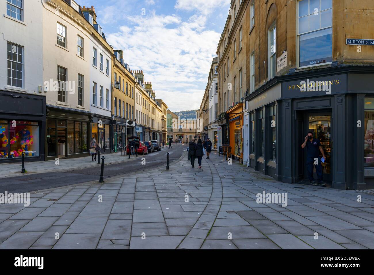 A view down New Bond St, Bath Stock Photo - Alamy