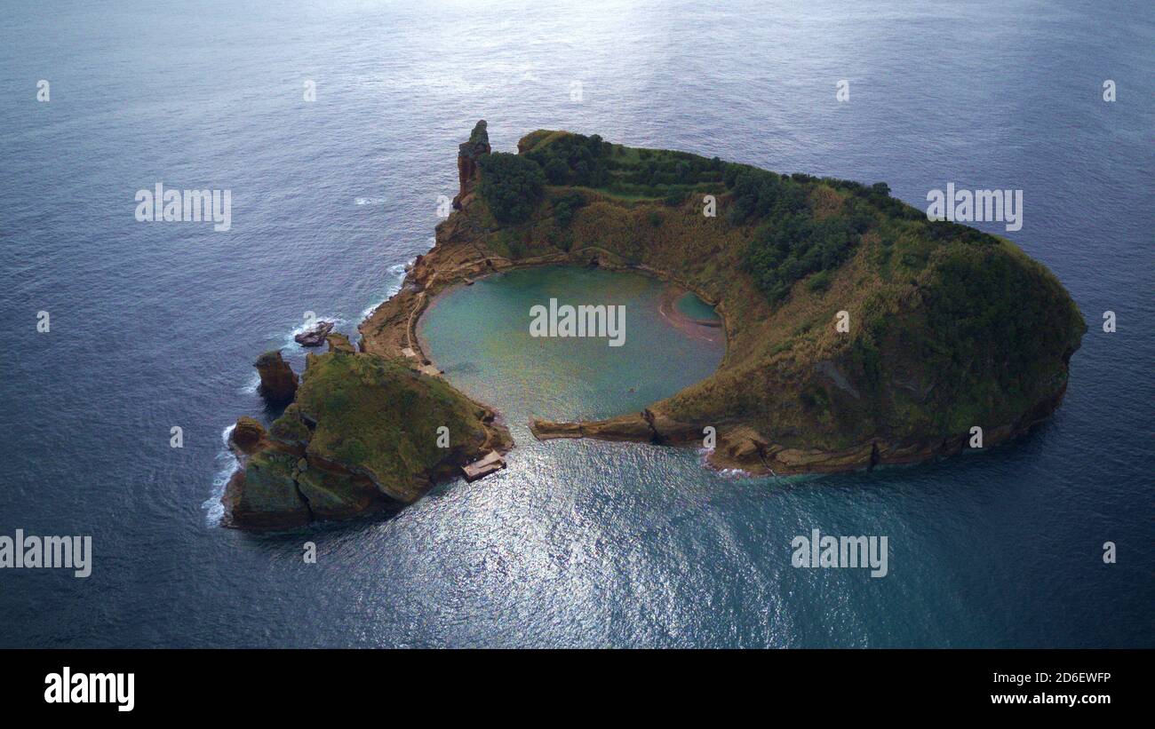 Vulkaninsel azoren luftaufnahme hi-res stock photography and images - Alamy