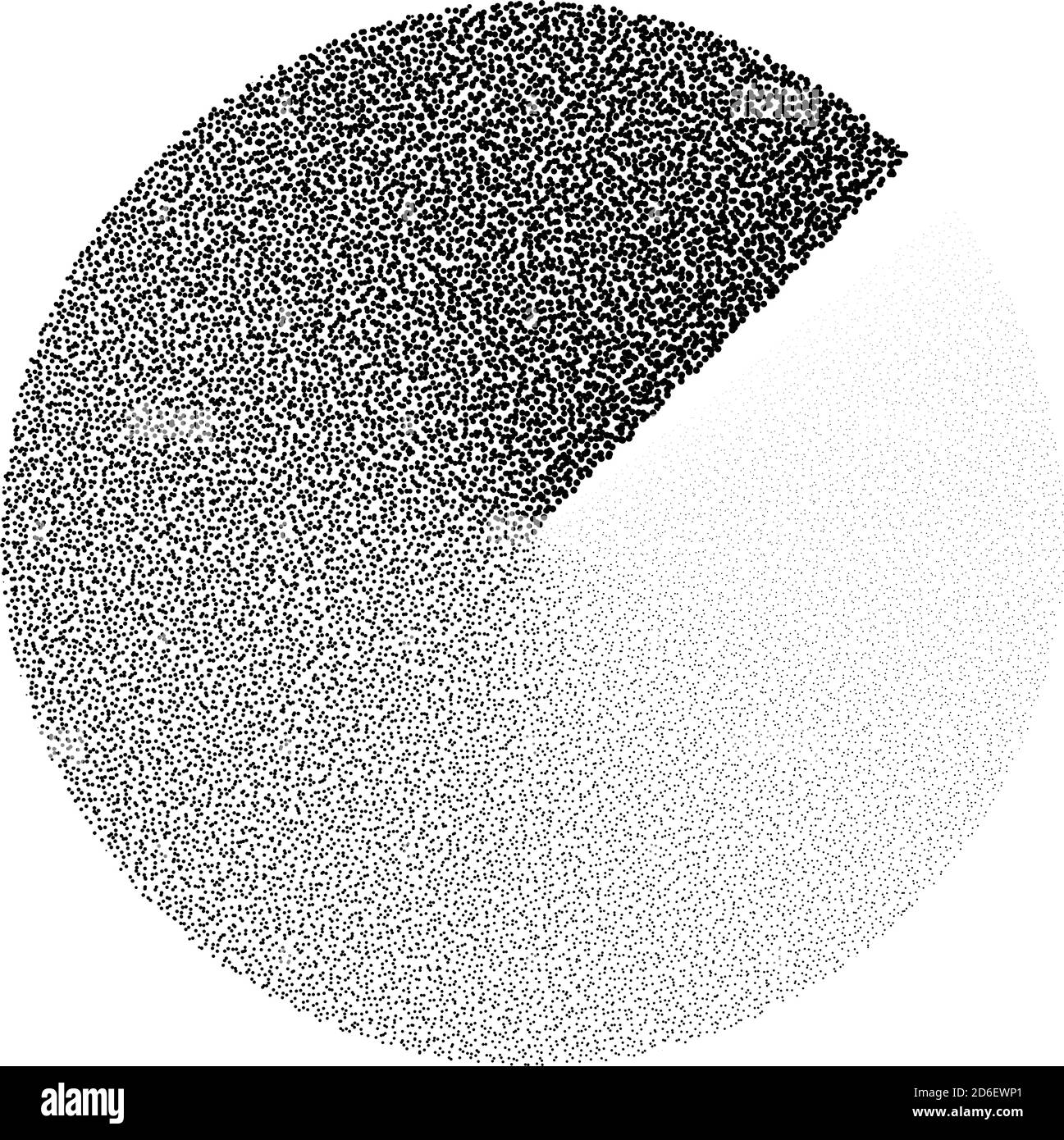 Circle halftone, screentone vector illustrations. Dots, dotted ...