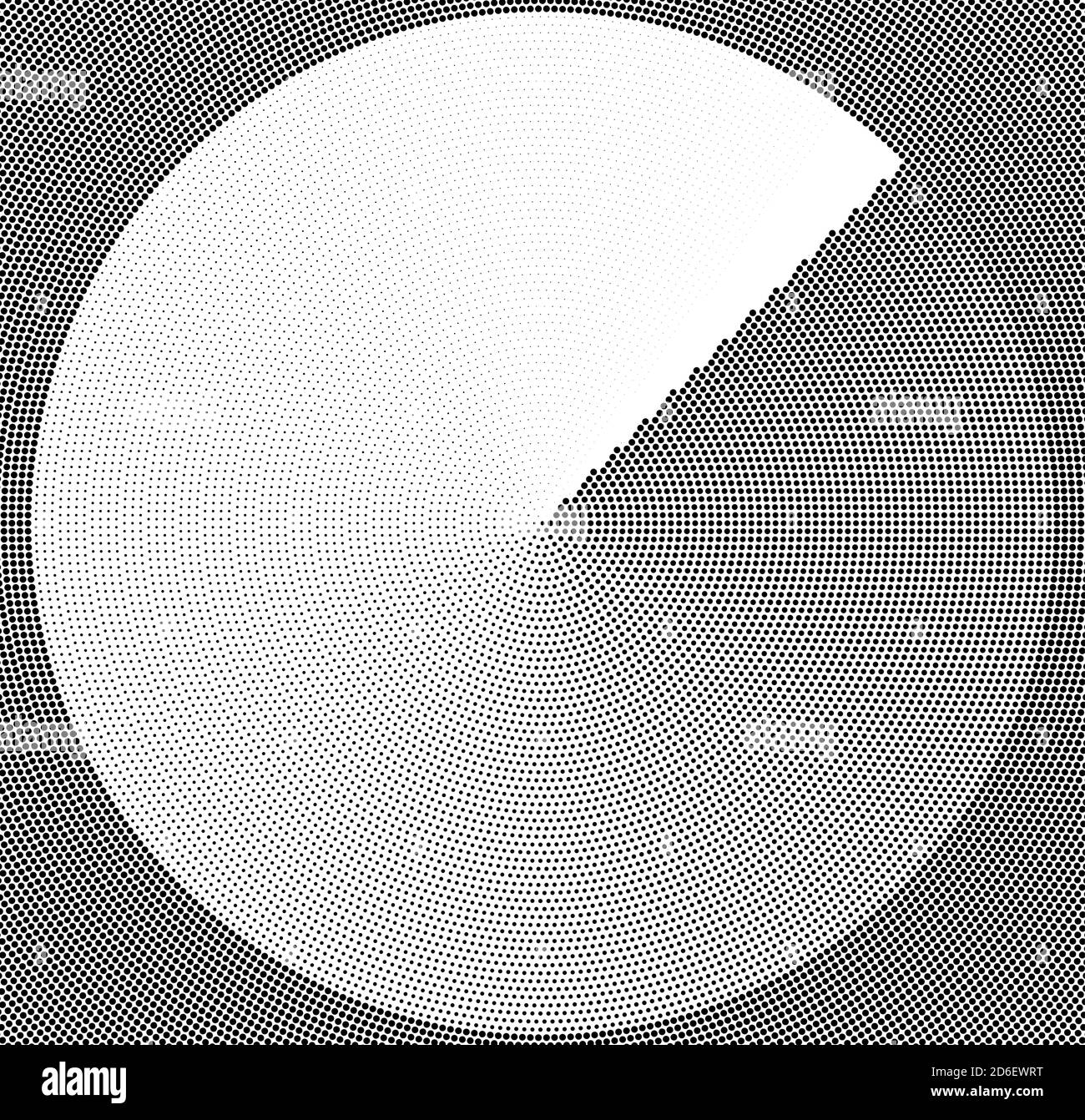 Circle halftone, screentone vector illustrations. Dots, dotted ...