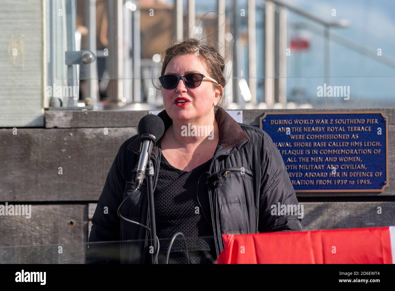 Beth Hooper, director of Blade Education, speaking at the unveiling of ...