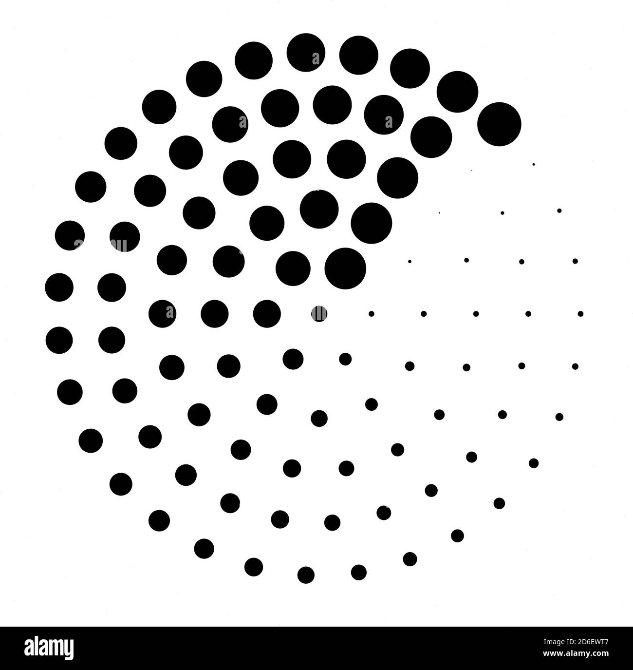 Circle halftone, screentone vector illustrations. Dots, dotted ...