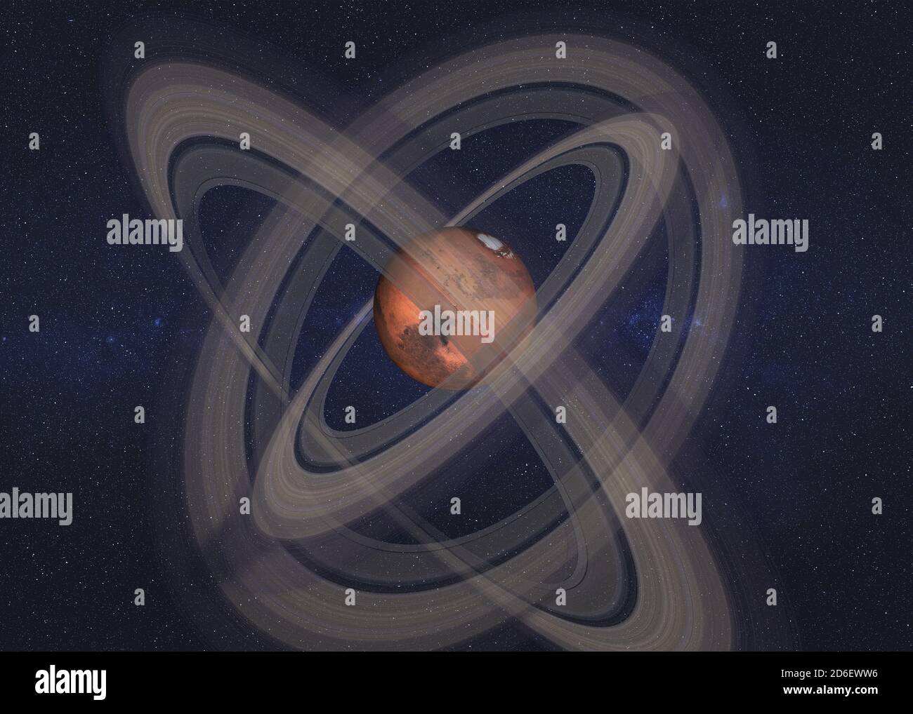 Mars Planets Of The Rings