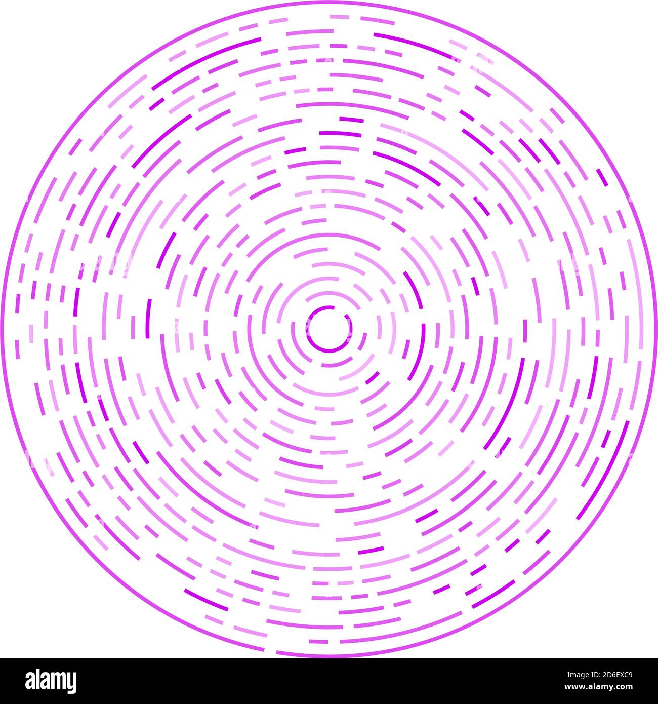 Radial, radiating lines abstract burst element. Concentric whirligig ...