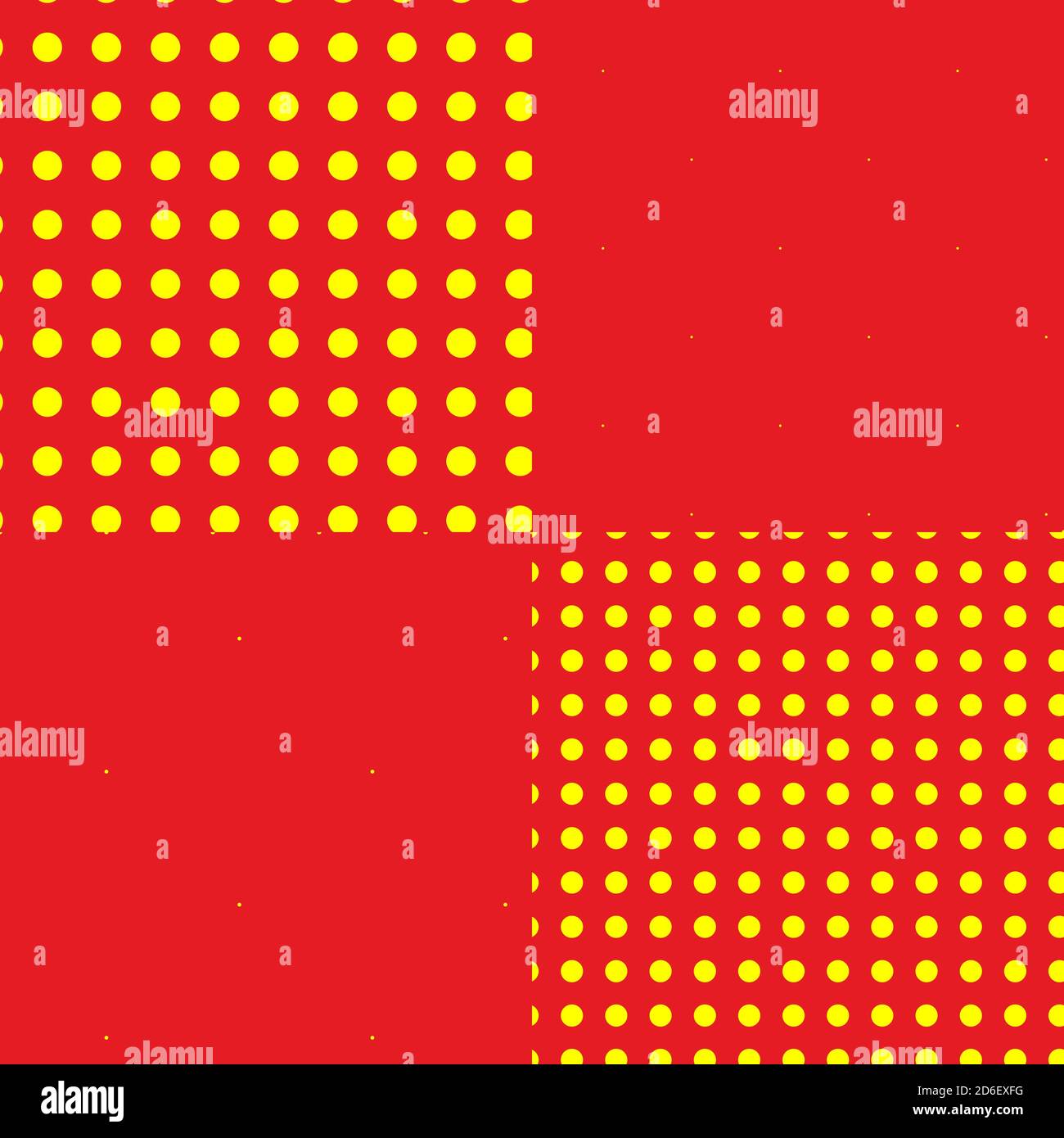 Pop-art, pointillist-pointillism seamless red, yellow circles, dots ...