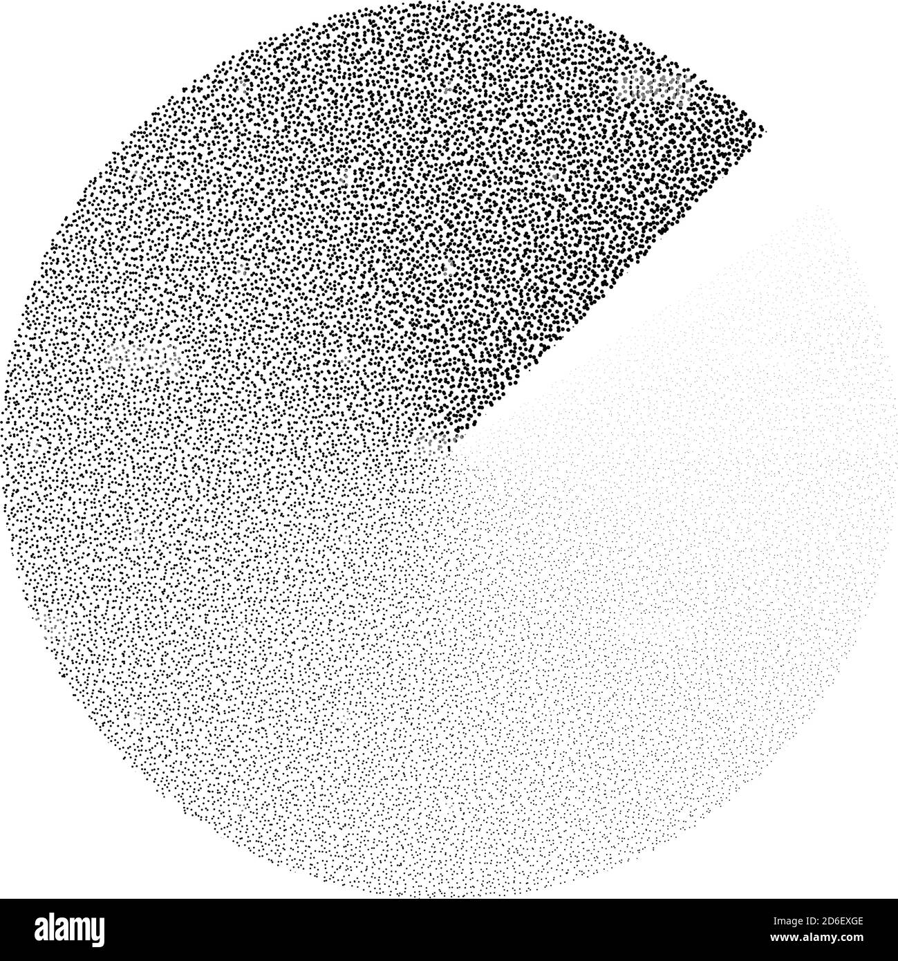Circle halftone, screentone vector illustrations. Dots, dotted ...