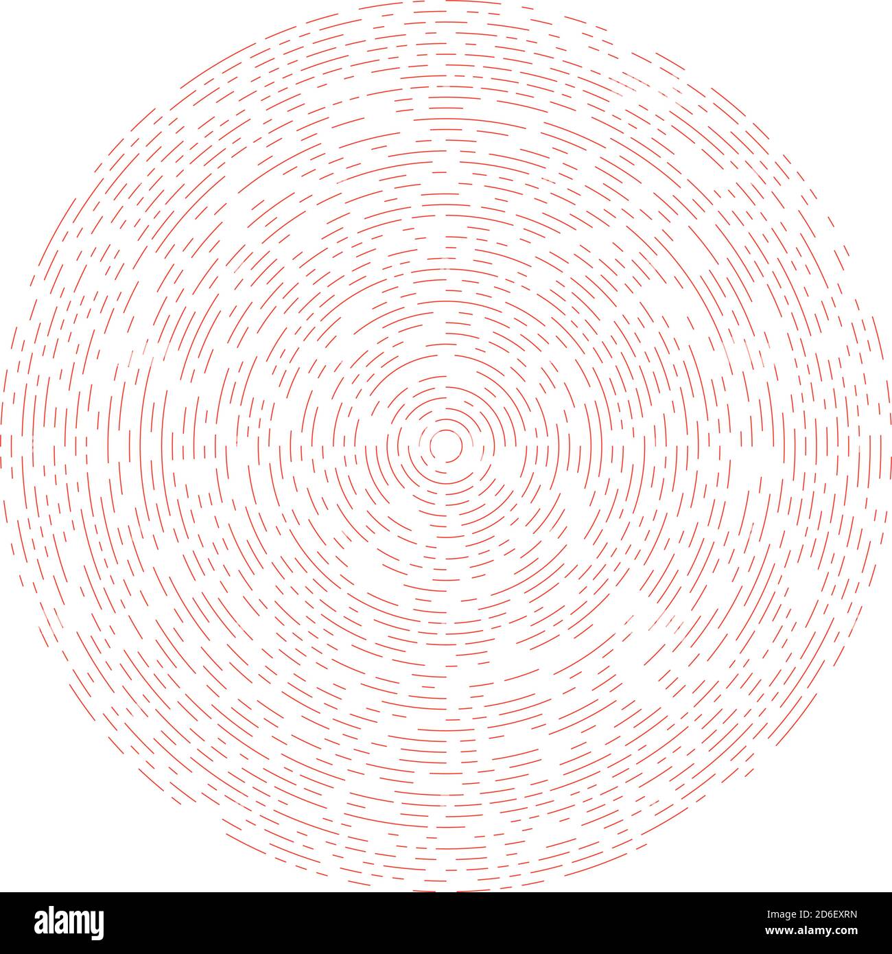 Radial, radiating lines abstract burst element. Concentric whirligig ...