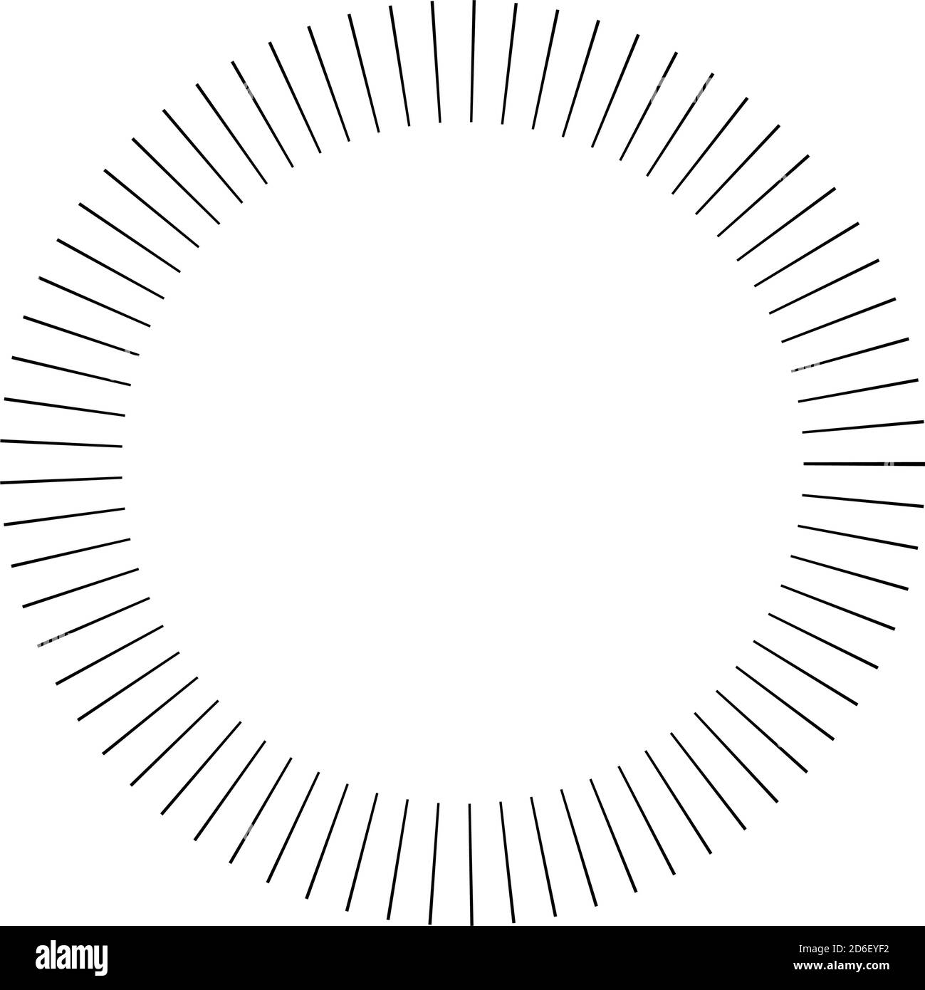 Circular radial, radiating lines, beams, rays. Geometric circle vector ...