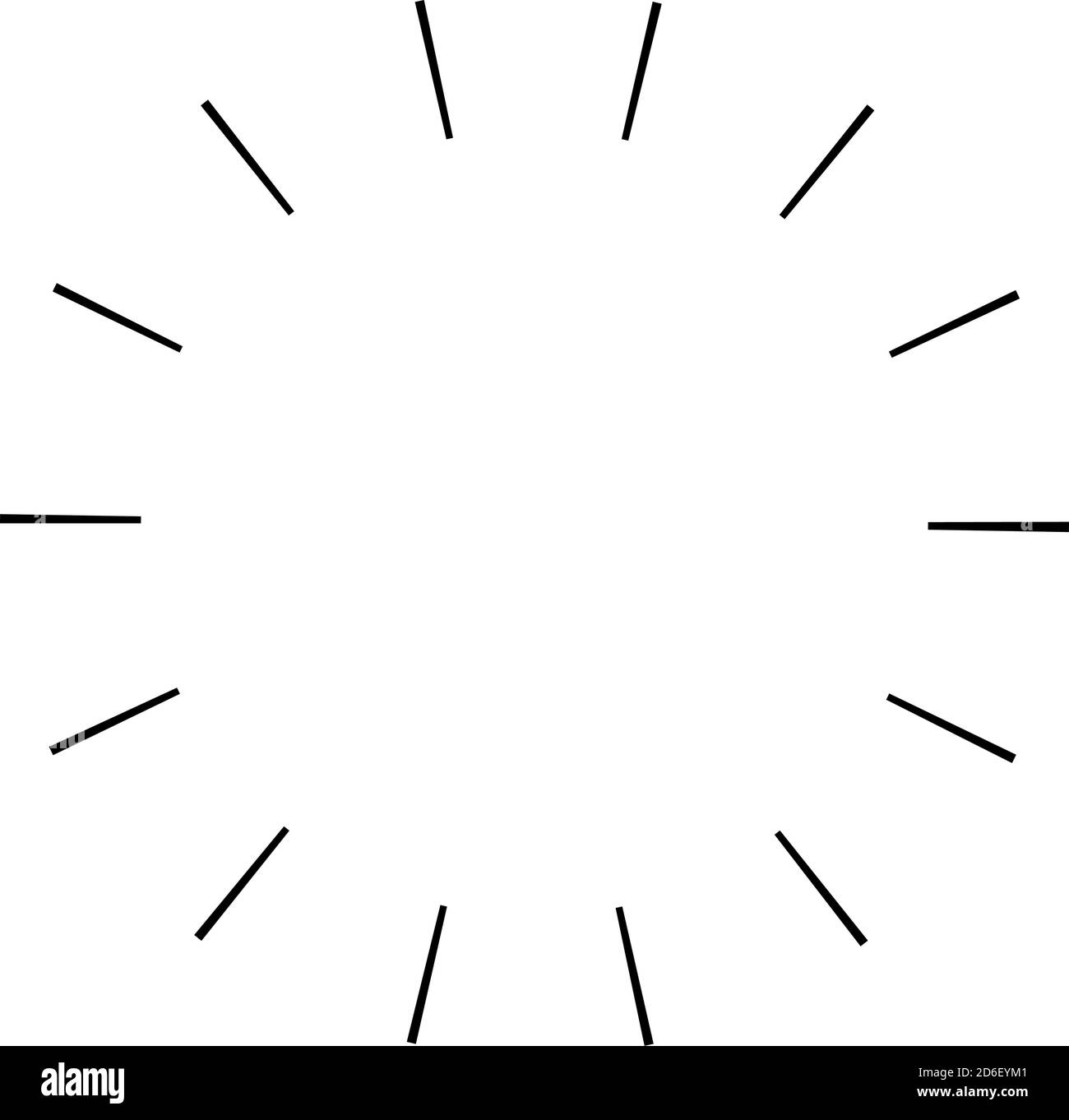 Circular radial, radiating lines, beams, rays. Geometric circle vector ...