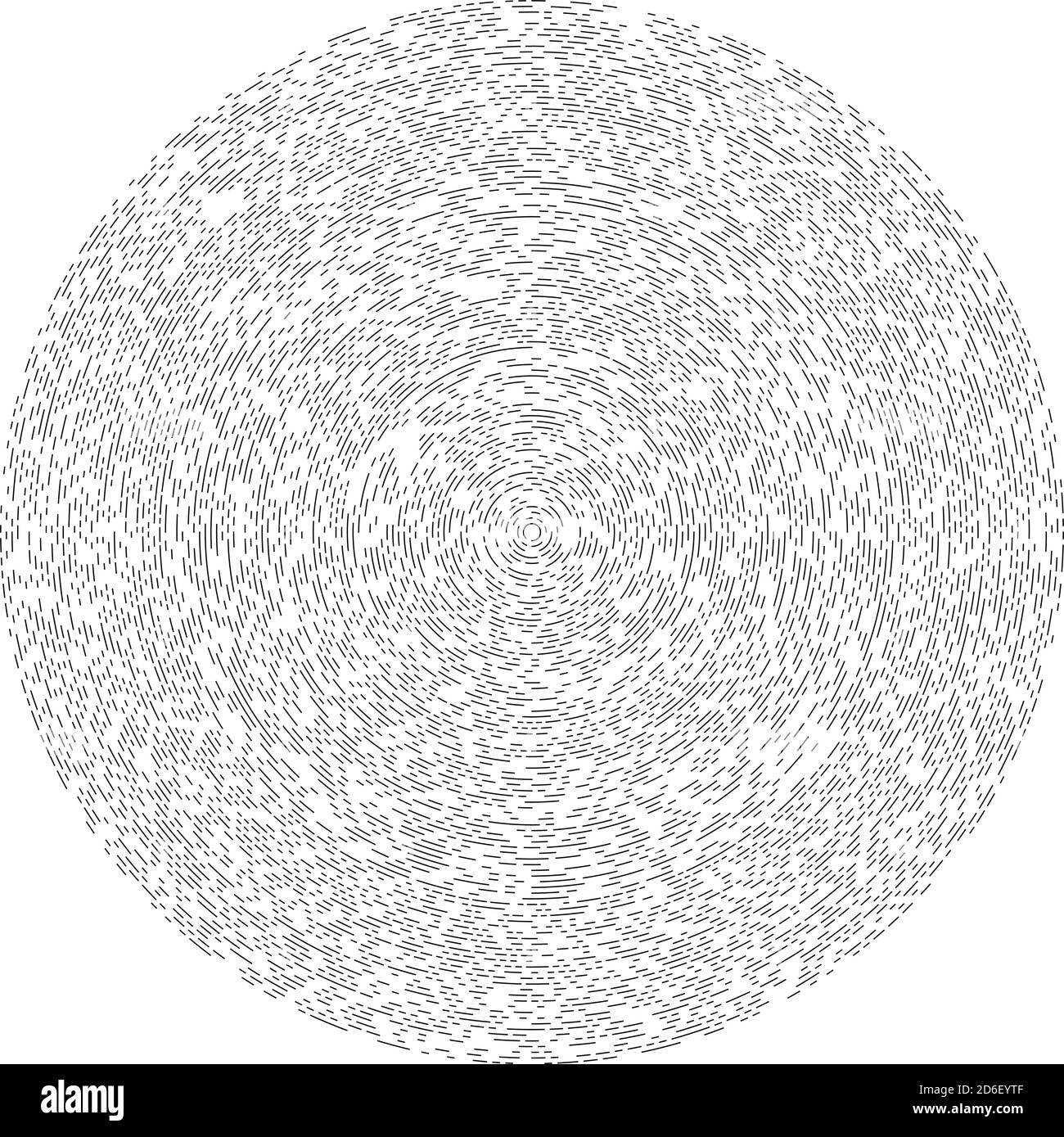 Radial, radiating lines abstract burst element. Concentric whirligig ...