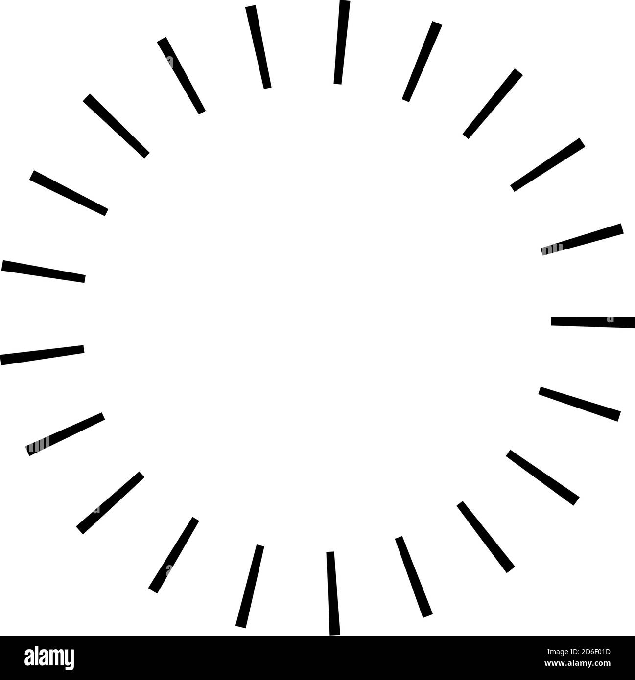 Circular radial, radiating lines, beams, rays. Geometric circle vector ...