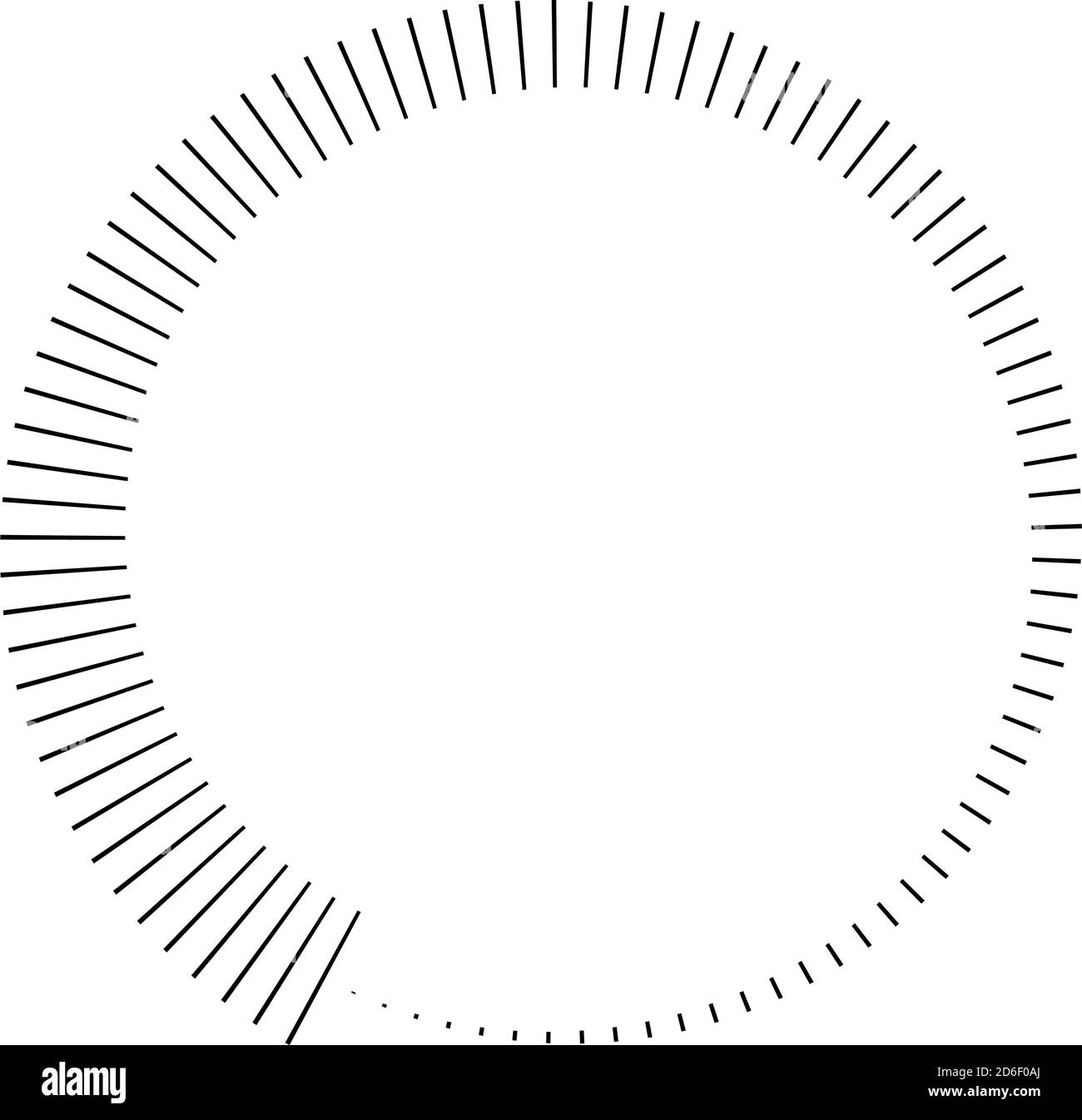 Circular radial, radiating lines, beams, rays. Geometric circle vector ...