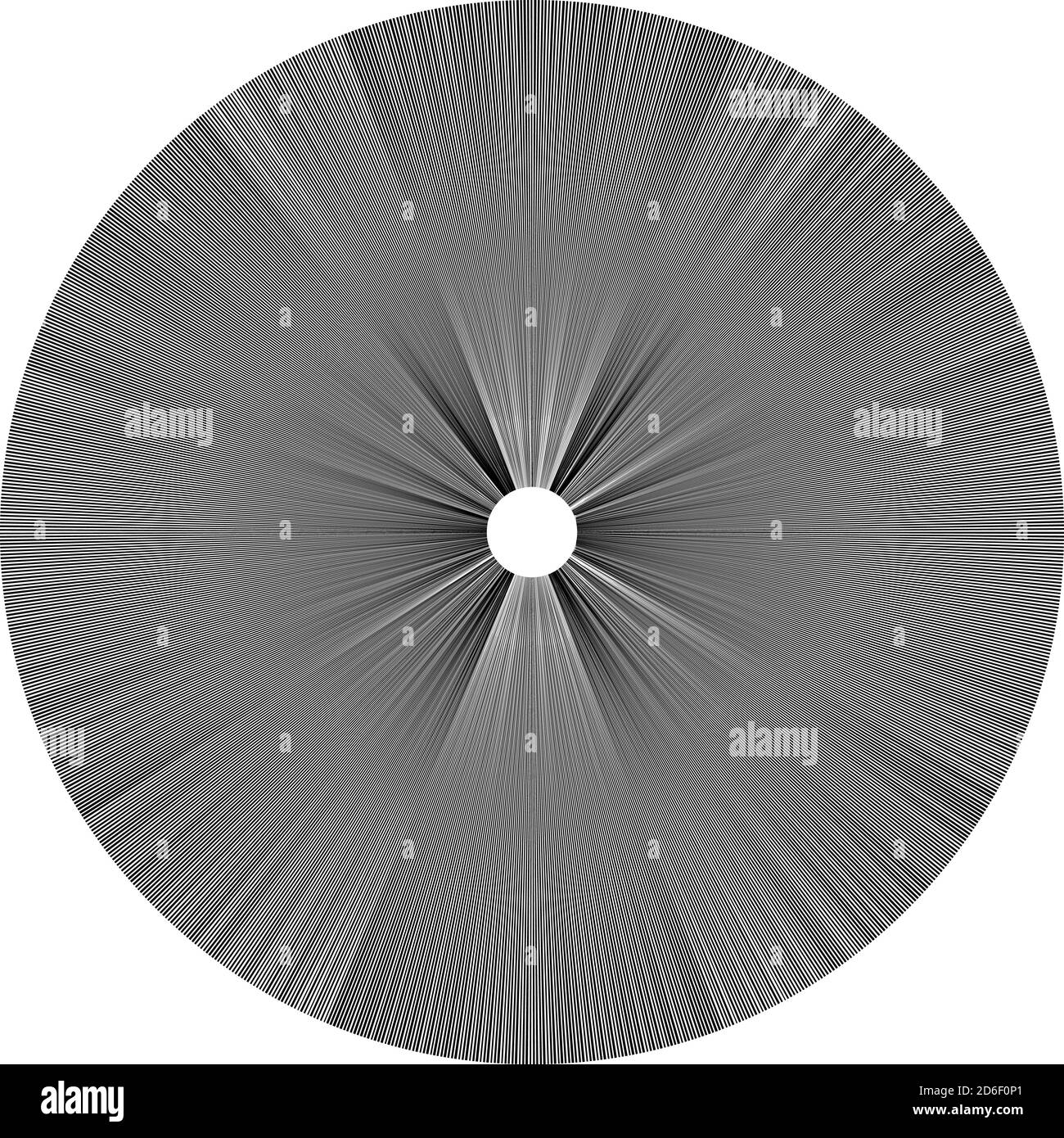 Circular radial, radiating lines, beams, rays. Geometric circle vector ...