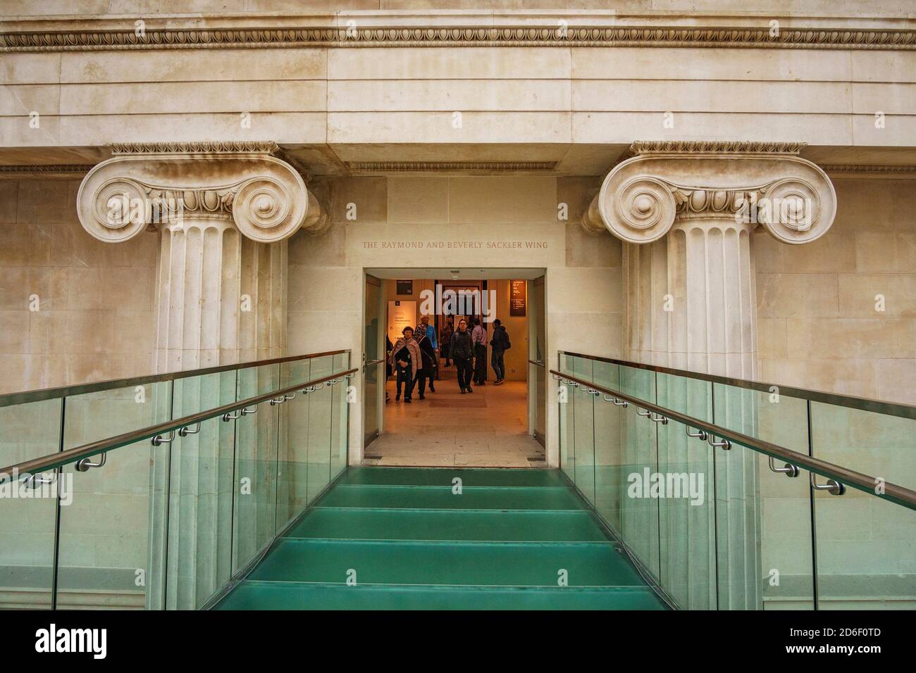 Interior and exhibits from different parts of the famous British Museum ...