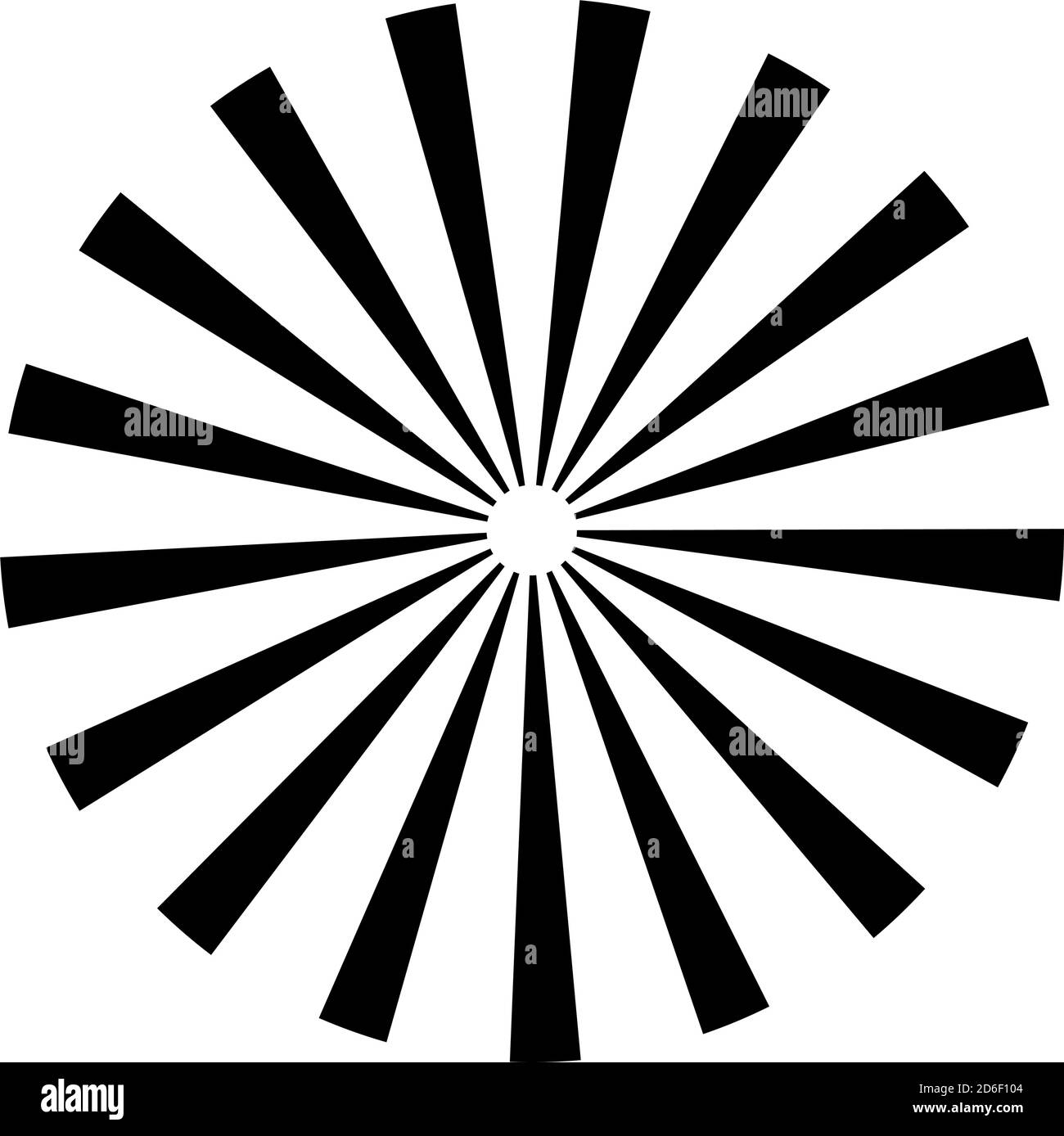 Circular radial, radiating lines, beams, rays. Geometric circle vector ...