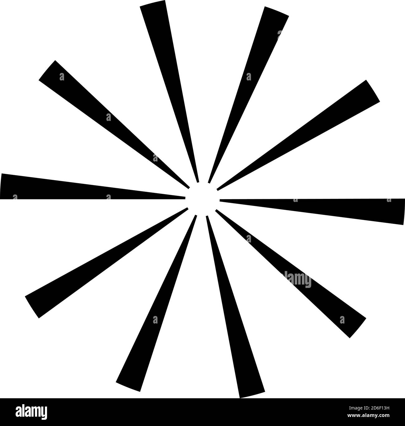 Circular radial, radiating lines, beams, rays. Geometric circle vector ...