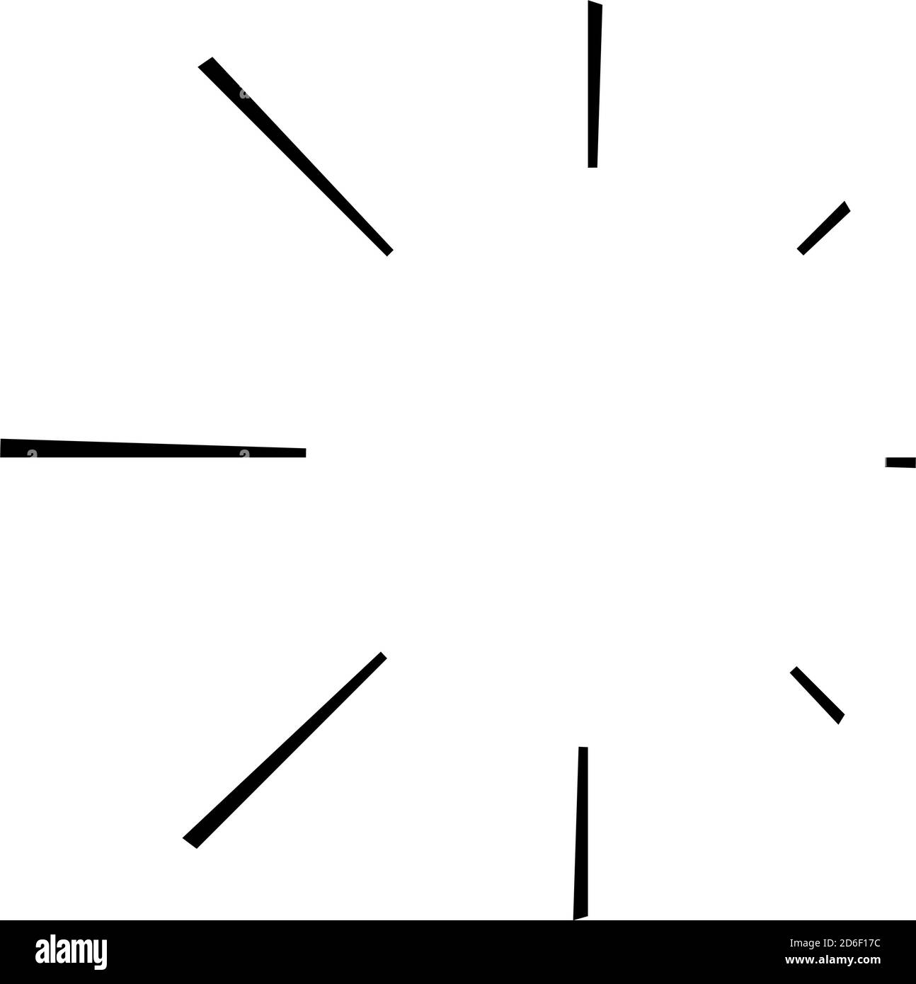 Circular radial, radiating lines, beams, rays. Geometric circle vector ...