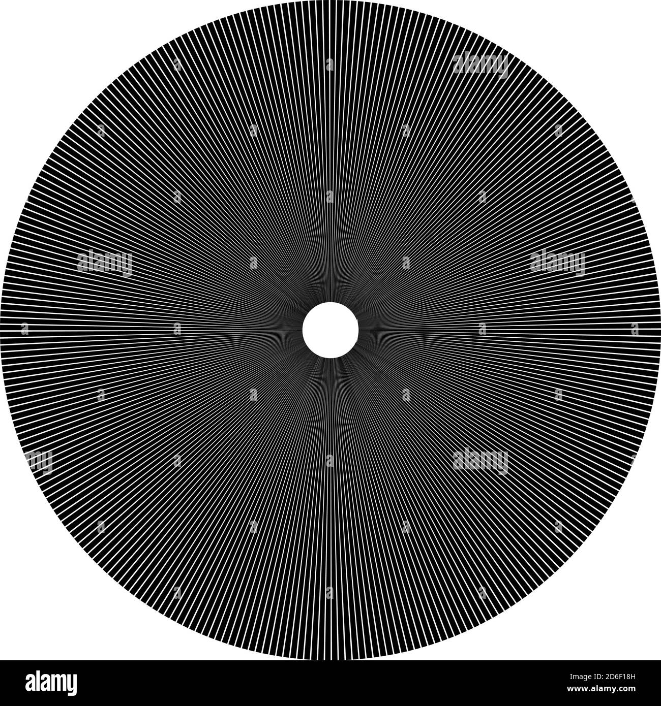 Circular radial, radiating lines, beams, rays. Geometric circle vector ...