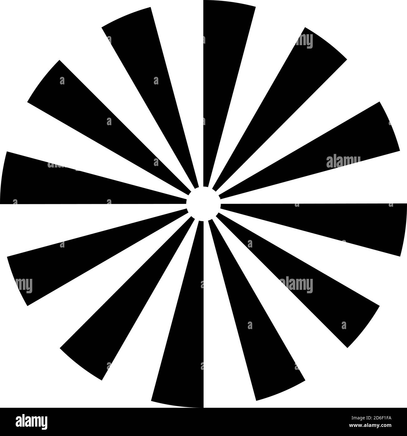 Circular radial, radiating lines, beams, rays. Geometric circle vector ...