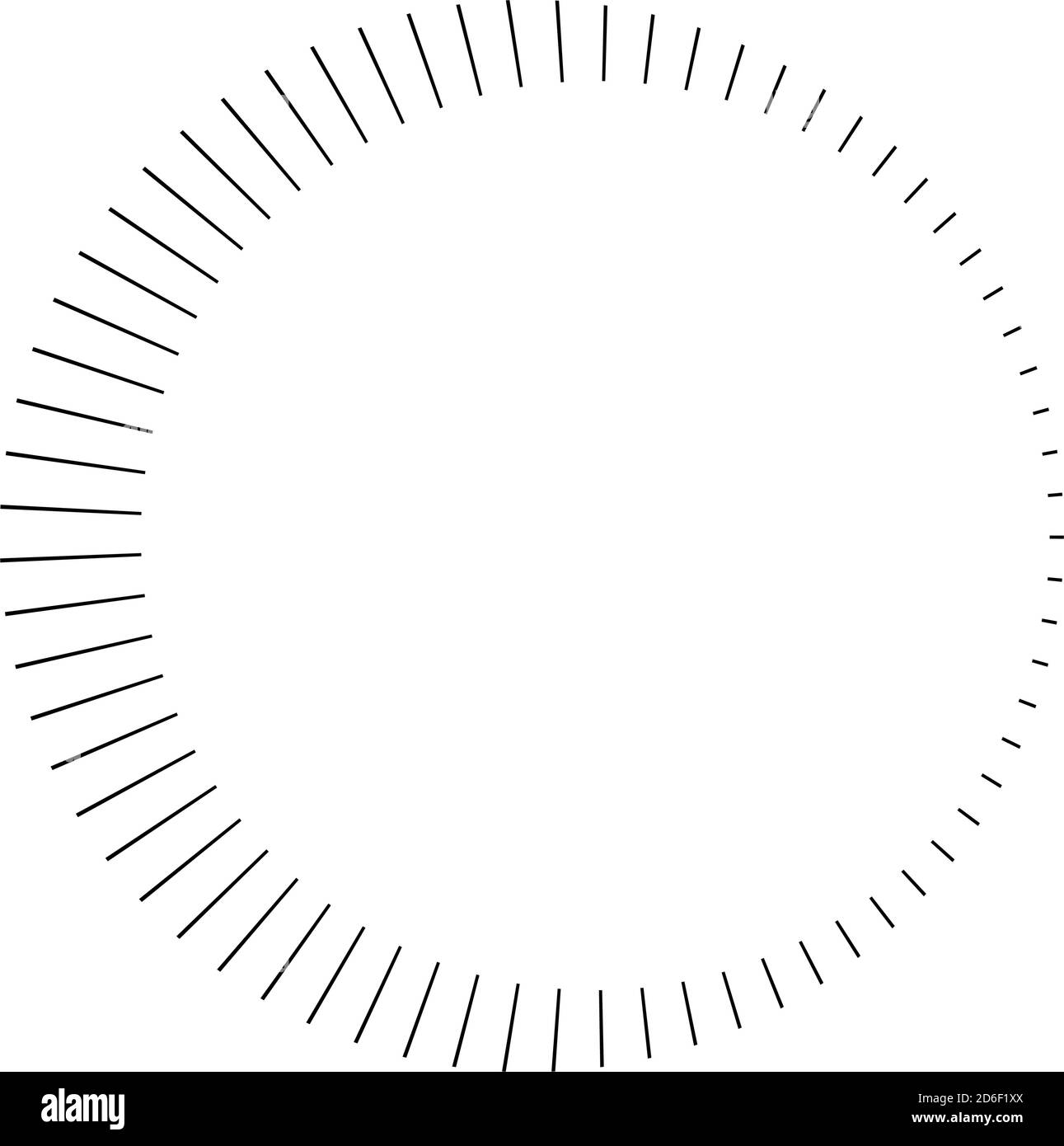 Circular radial, radiating lines, beams, rays. Geometric circle vector ...